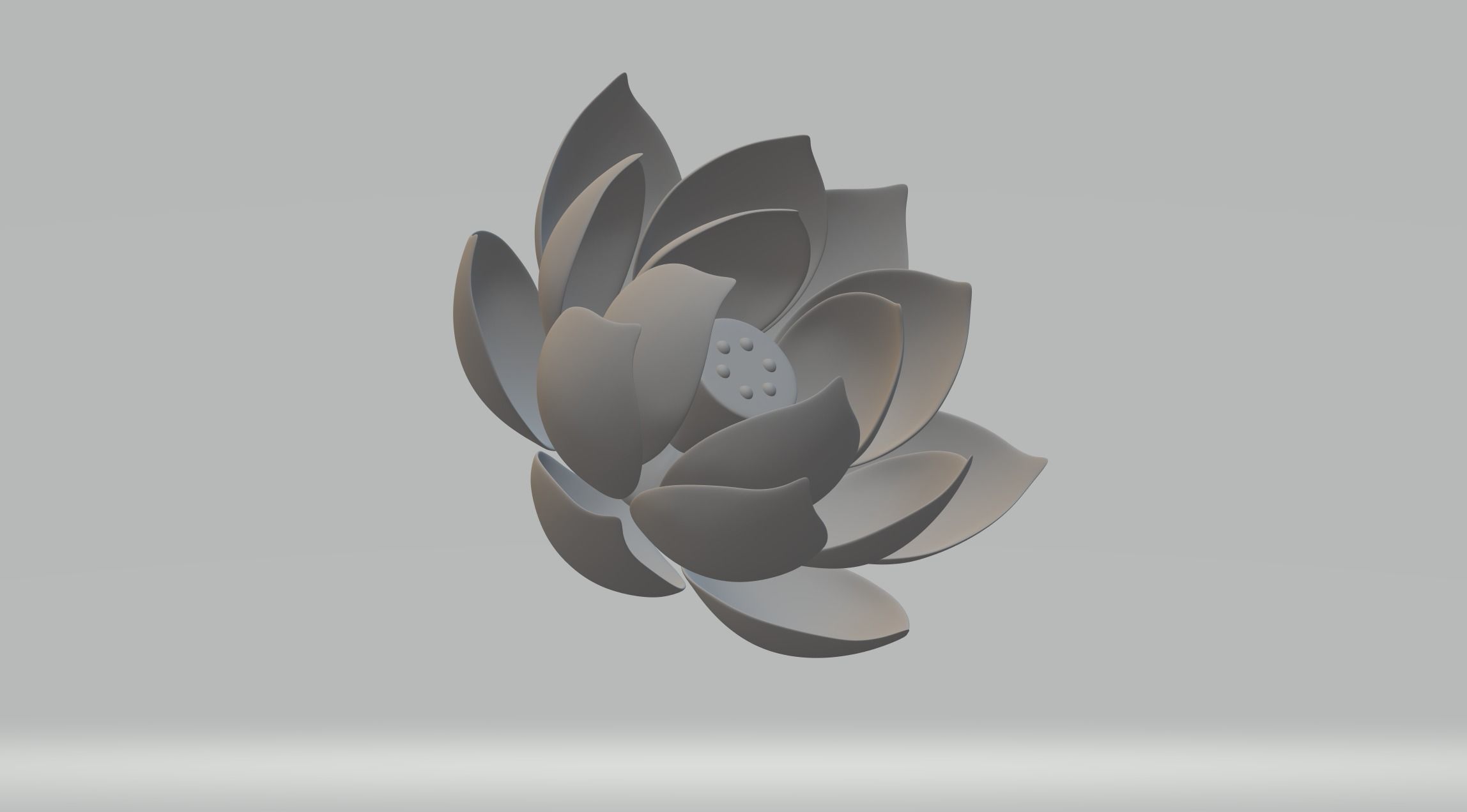 Lotus Flower 3D Model 3D model 3D printable | CGTrader