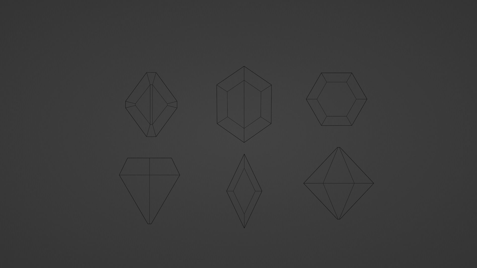 Stylized Gems free VR / AR / low-poly 3D model | CGTrader