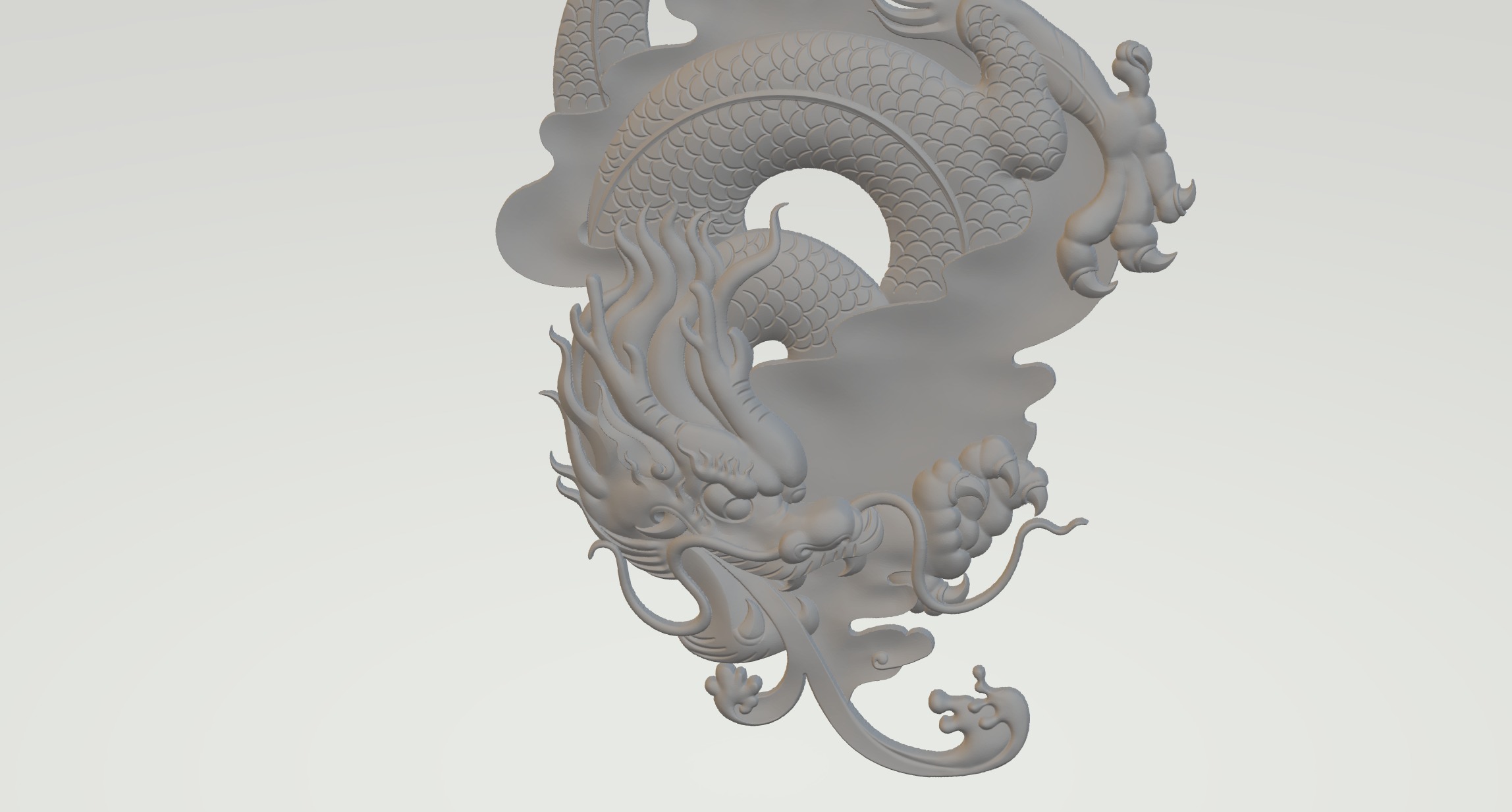 Chinese Dragon Statue 3D Model 3D model 3D printable | CGTrader