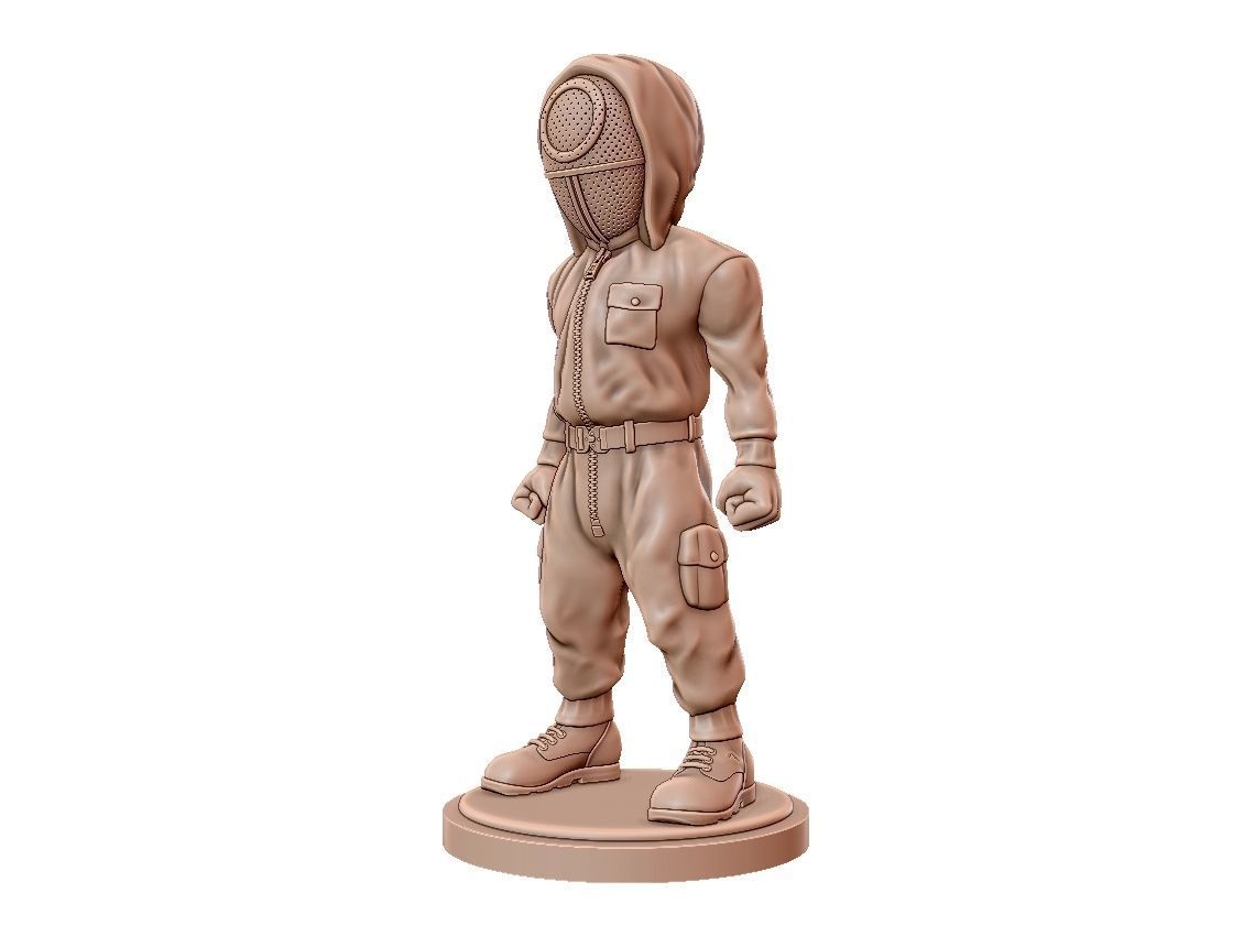3d models figures of guards from the serial Squid Game 3D model 3D ...