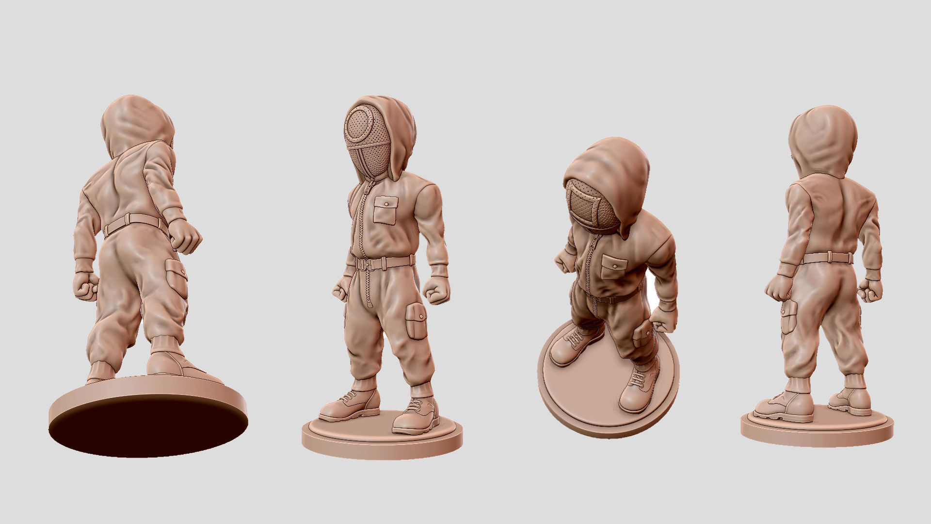 3d models figures of guards from the serial Squid Game 3D model 3D ...