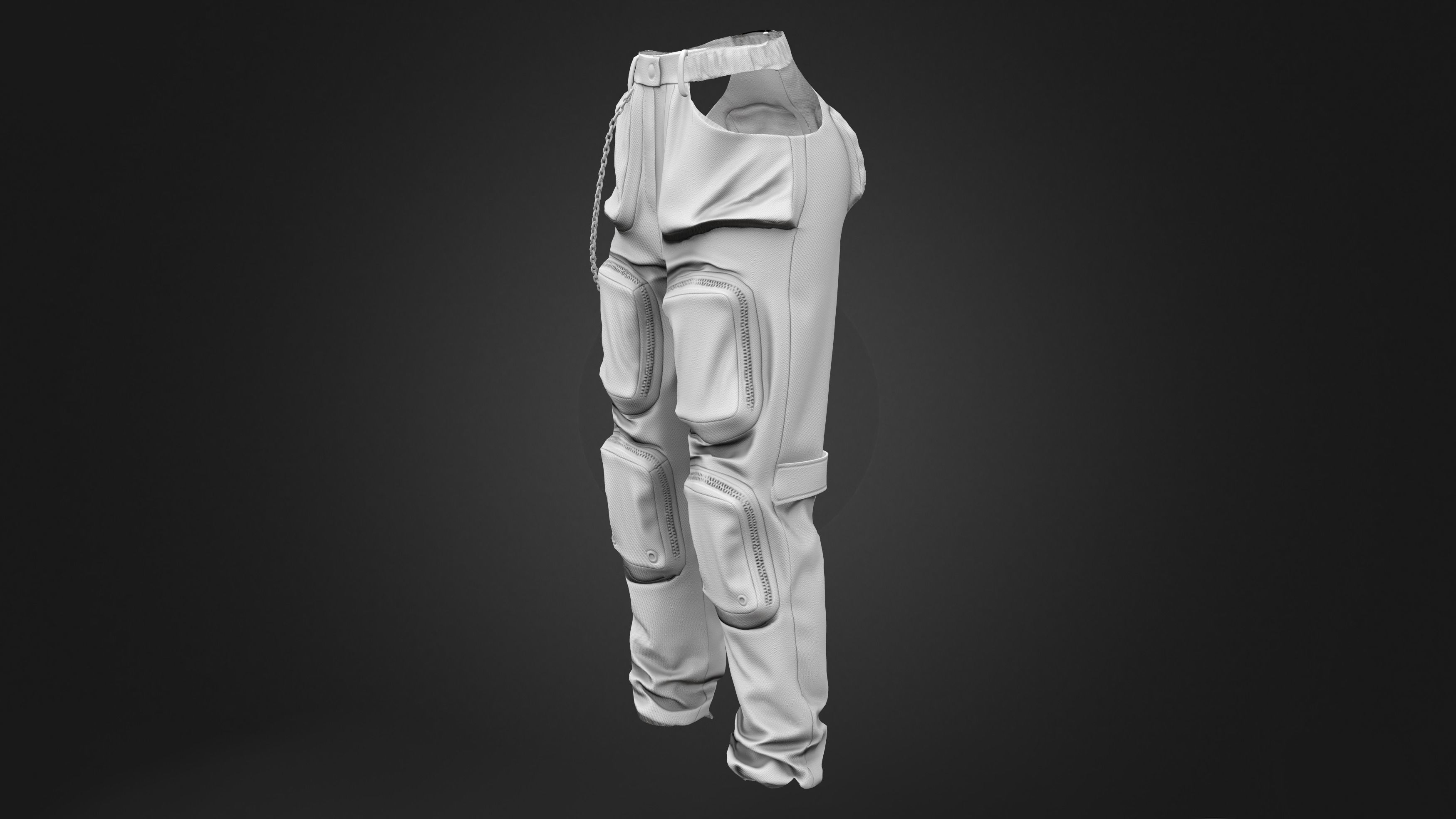3D model Pants With Volumetric Pockets VR / AR / low-poly | CGTrader