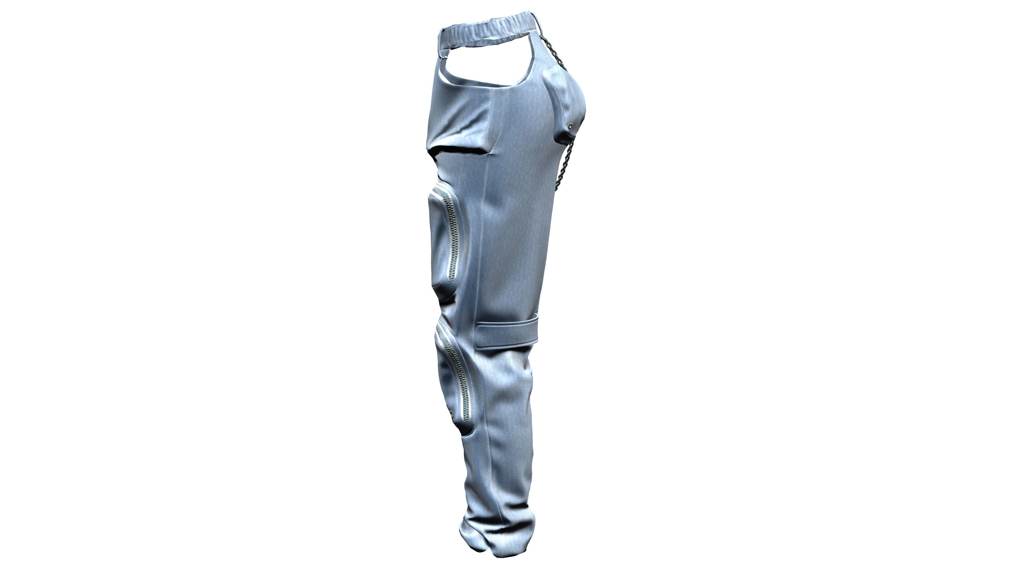 3D model Pants With Volumetric Pockets VR / AR / low-poly | CGTrader
