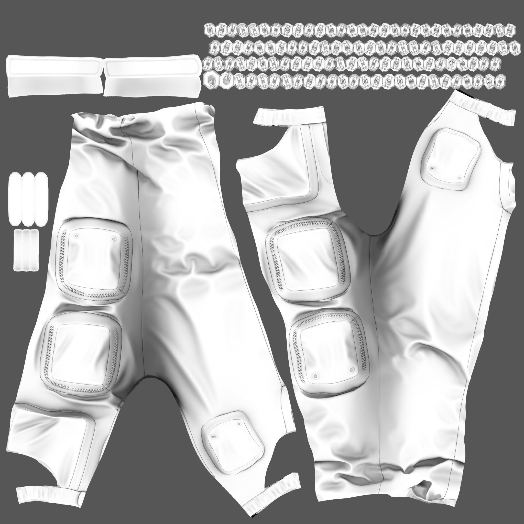 3D model Pants With Volumetric Pockets VR / AR / low-poly | CGTrader