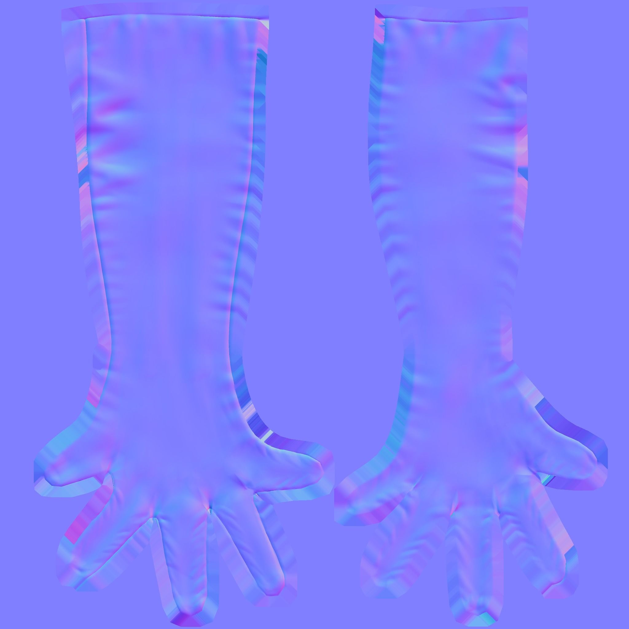 3D model Black Long Biceps Elegant Gloves VR / AR / low-poly | CGTrader