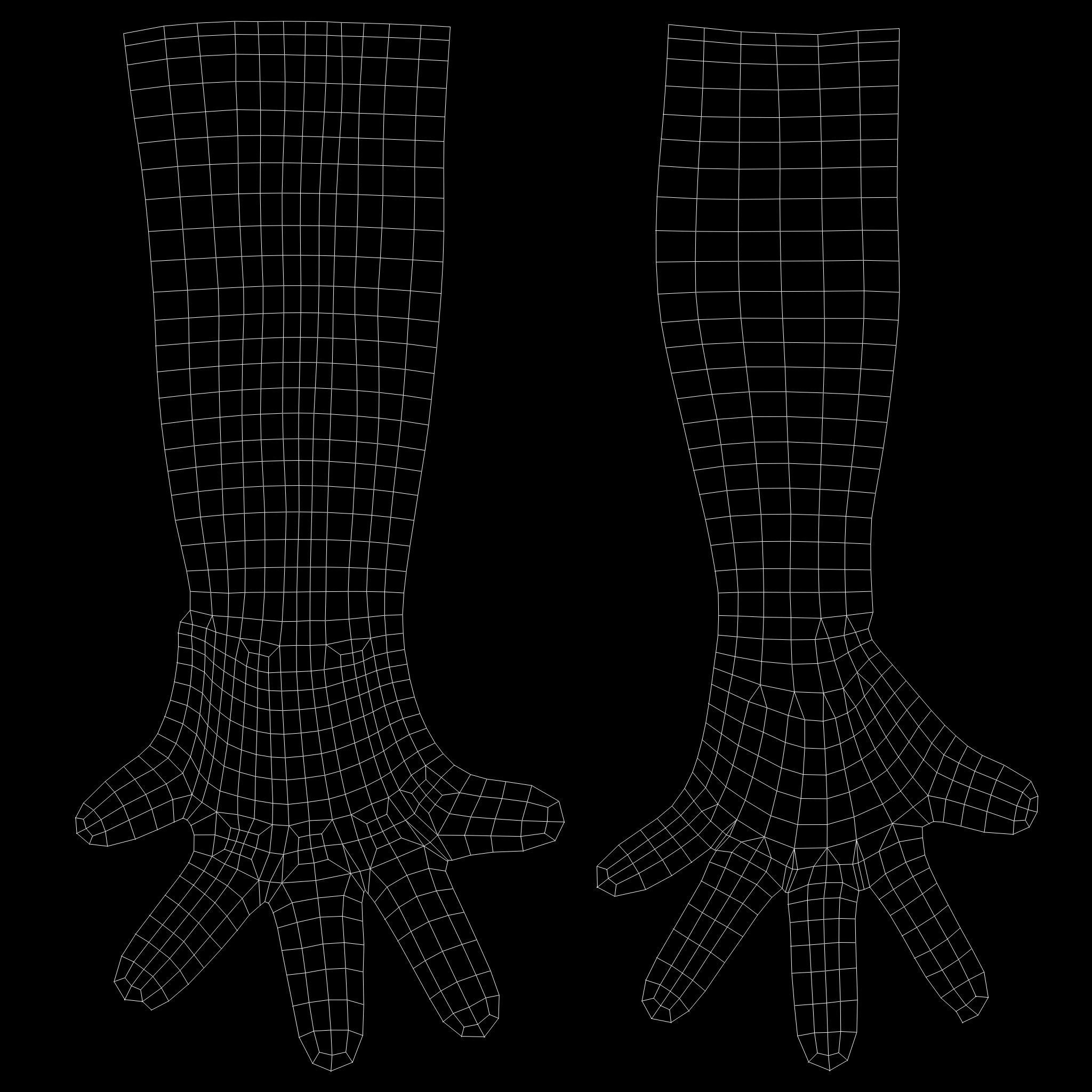 3D model Black Long Biceps Elegant Gloves VR / AR / low-poly | CGTrader