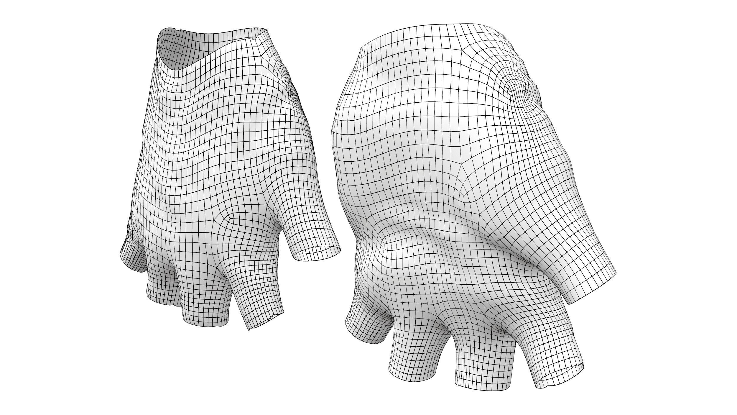 3D model Fingerless Leather Rebellion Gloves VR / AR / low-poly | CGTrader