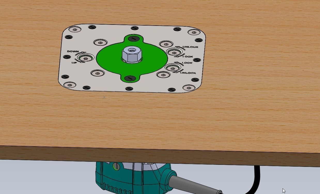 Wood router lifter - 3D model to print 3D model 3D printable | CGTrader