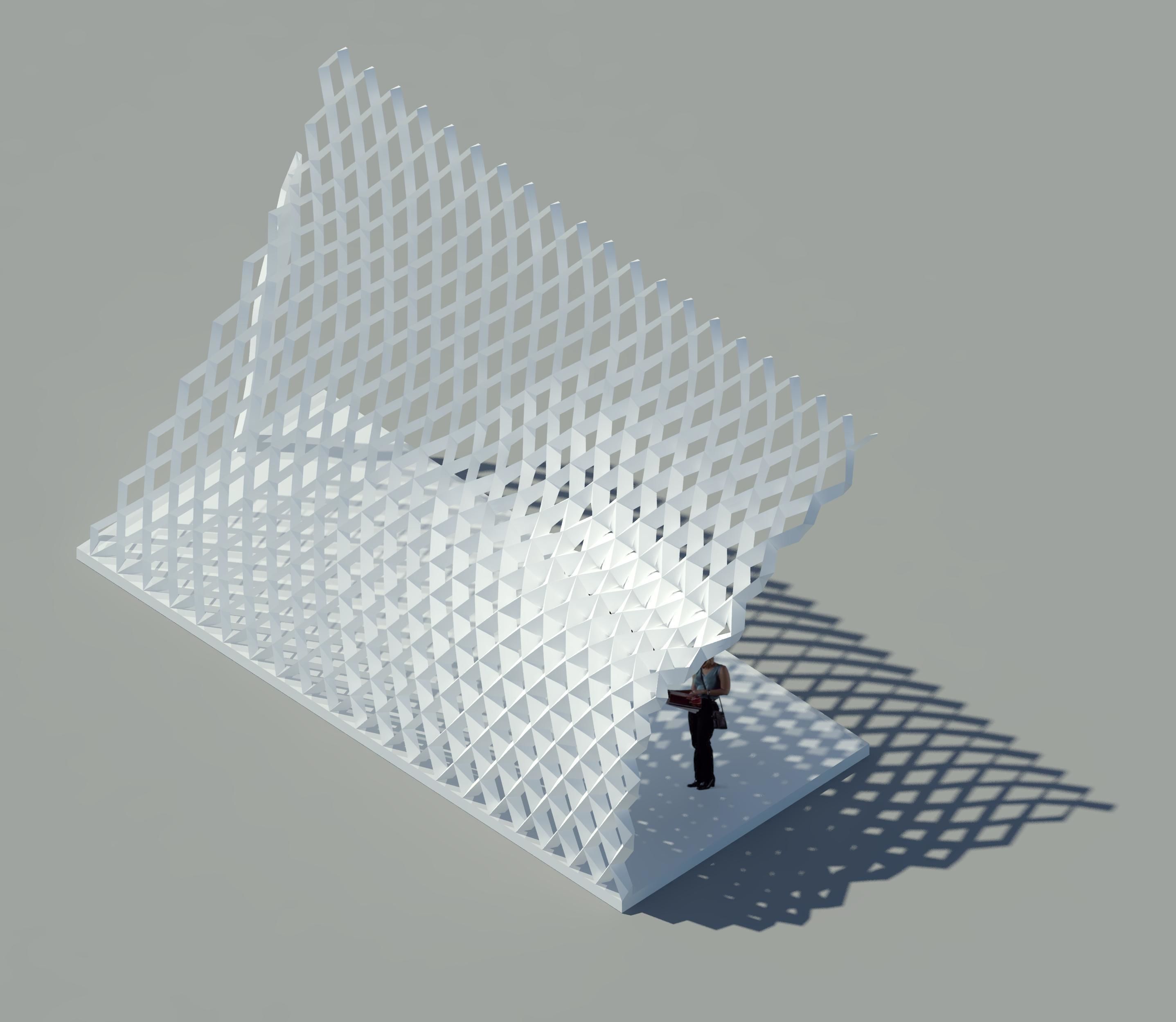 Bus Stop Station Structure Revit 3D model | CGTrader