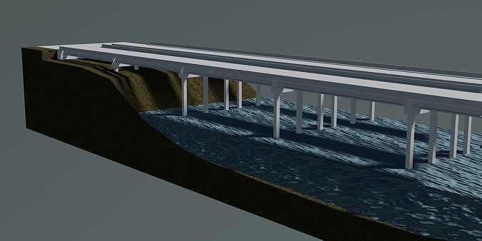 Bridge demo 3D model | CGTrader