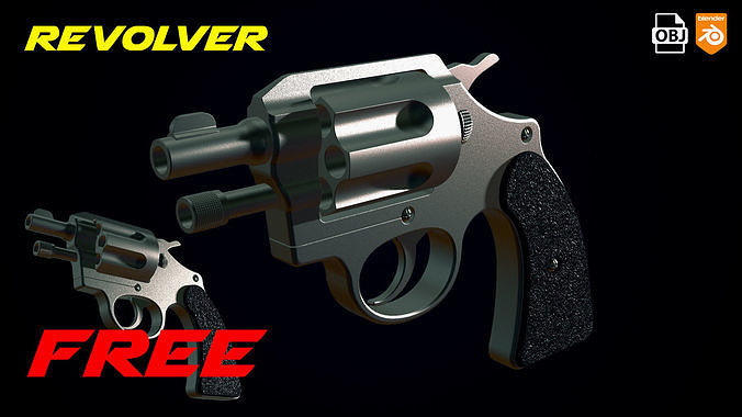 FREE REVOLVER free 3D model | CGTrader