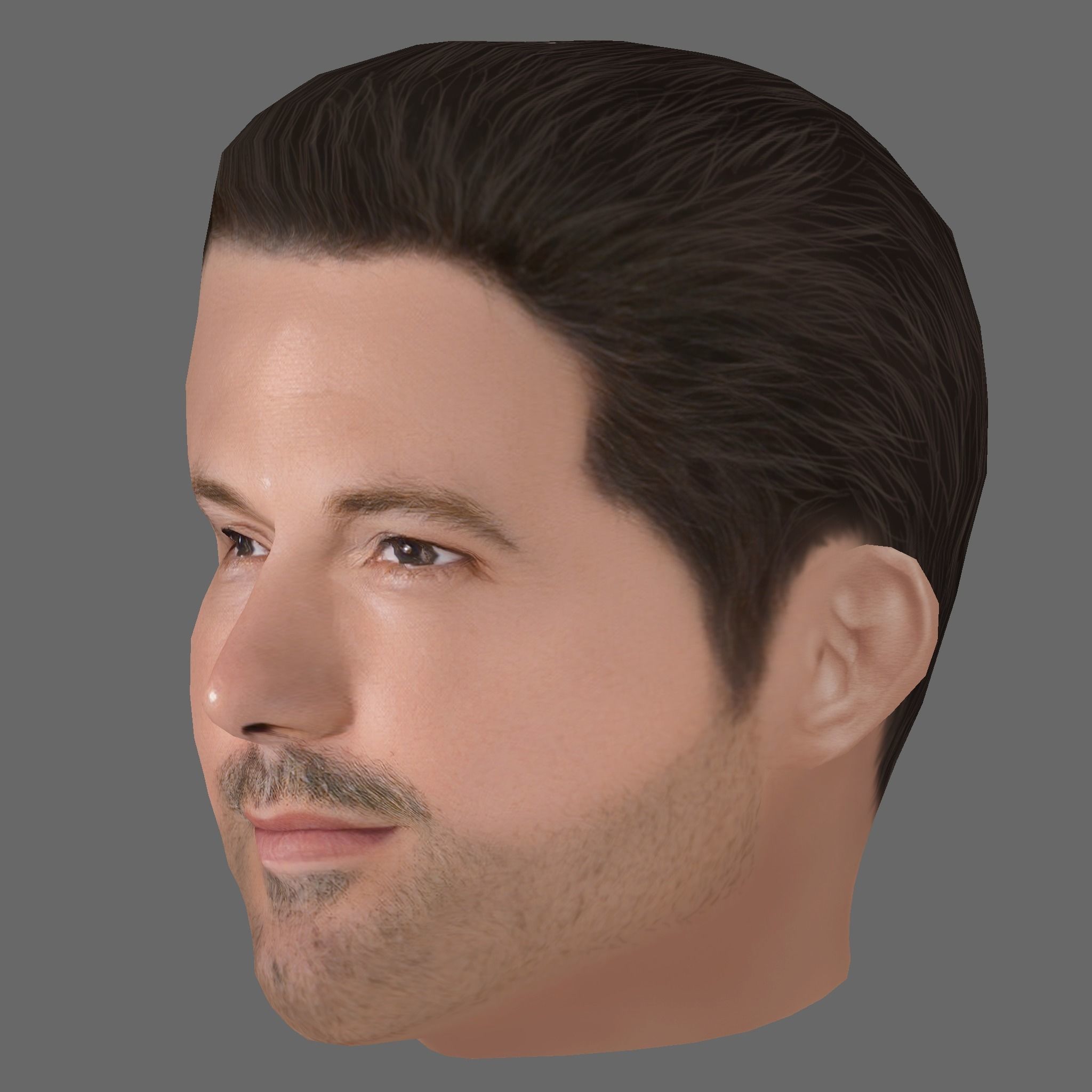 3D model Ben Affleck Head - Low poly head for game VR / AR / low-poly ...