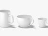 3D model 18 Ceramic Mugs Shapes - white cups different forms and sizes ...