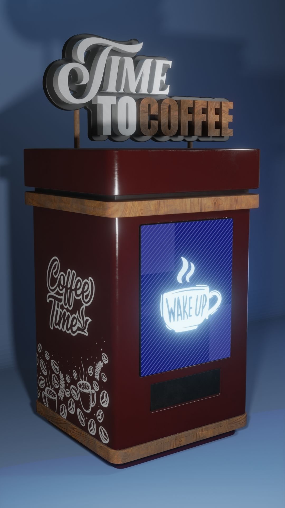 Coffee Time - Vending Machine 3D model | CGTrader