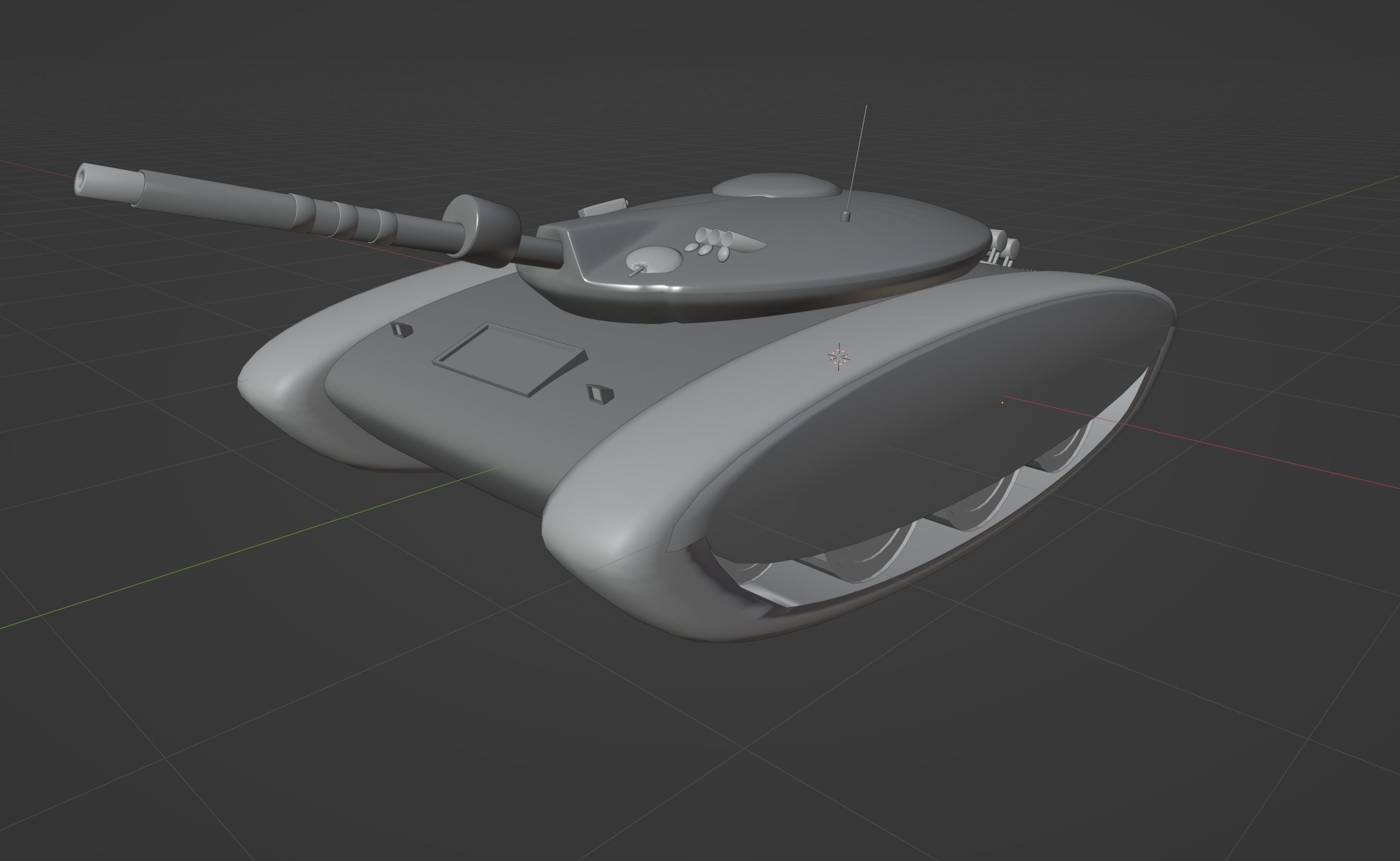 Gray toy tank 3D model | CGTrader