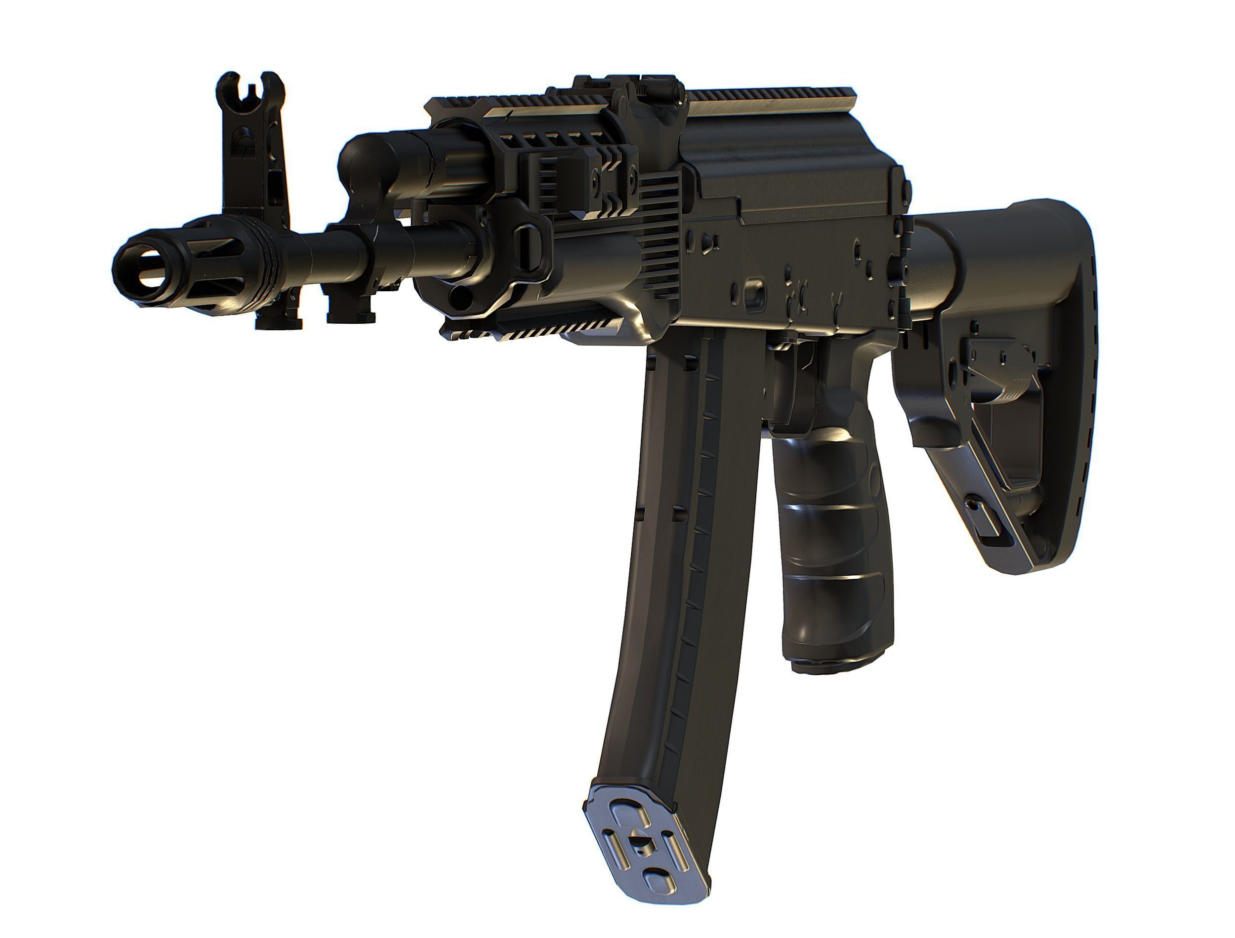 3D model Kalashnikov Assault Rifle AK-300 Gun AKs AKM VR / AR / low ...