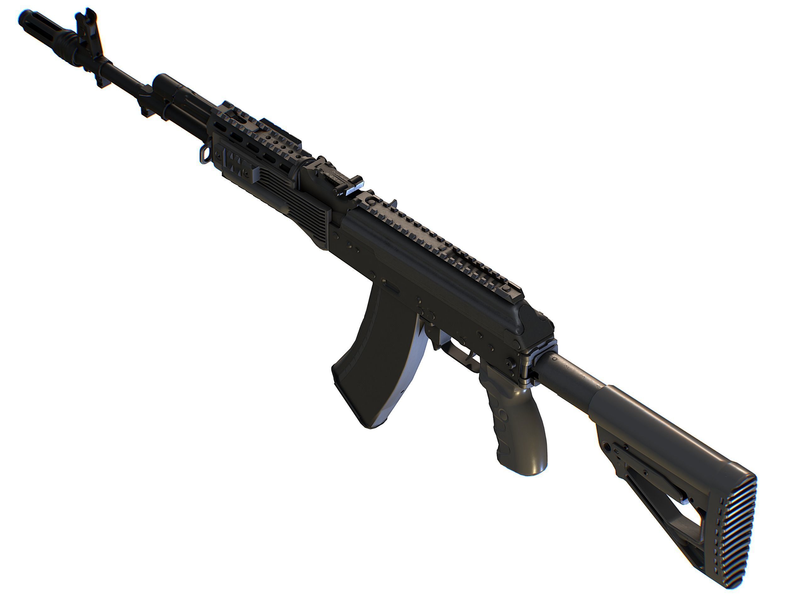 3D model Kalashnikov Assault Rifle AK-300 Gun AKs AKM VR / AR / low ...