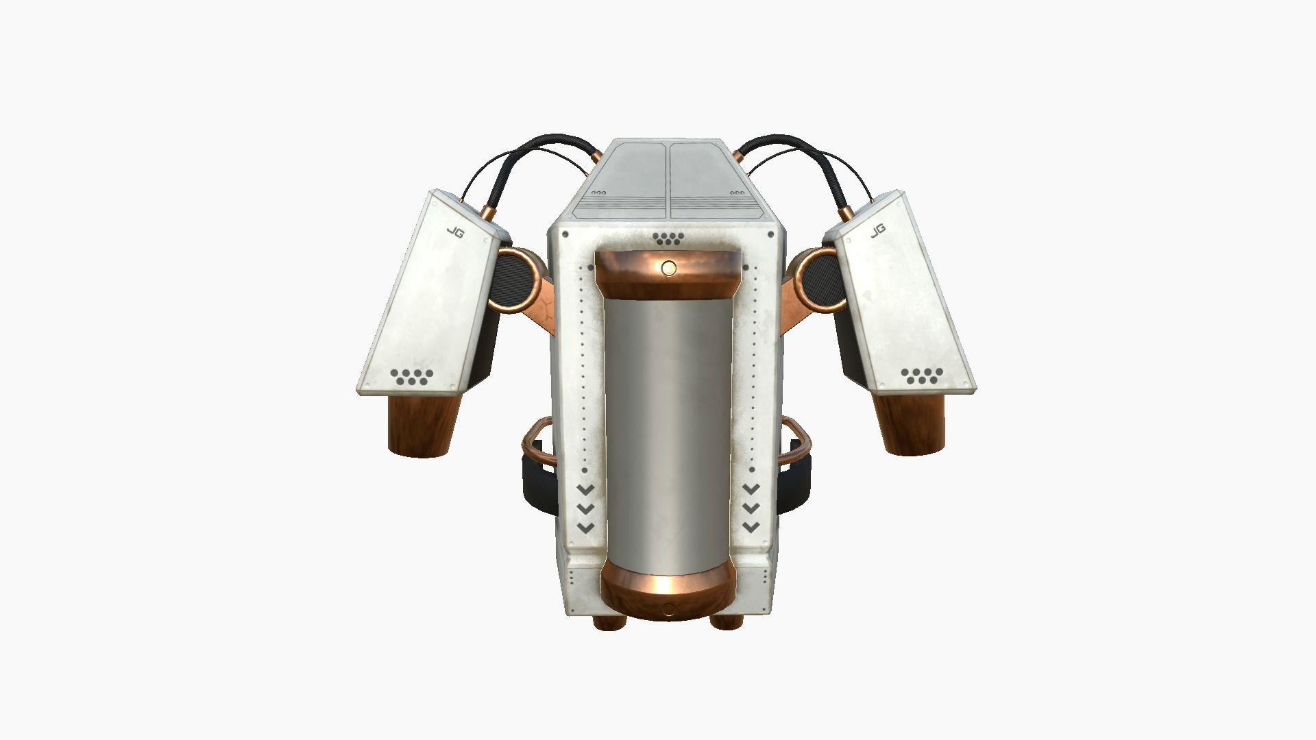 3D model Jetpack G01 White Copper - SciFi Character Design VR / AR ...