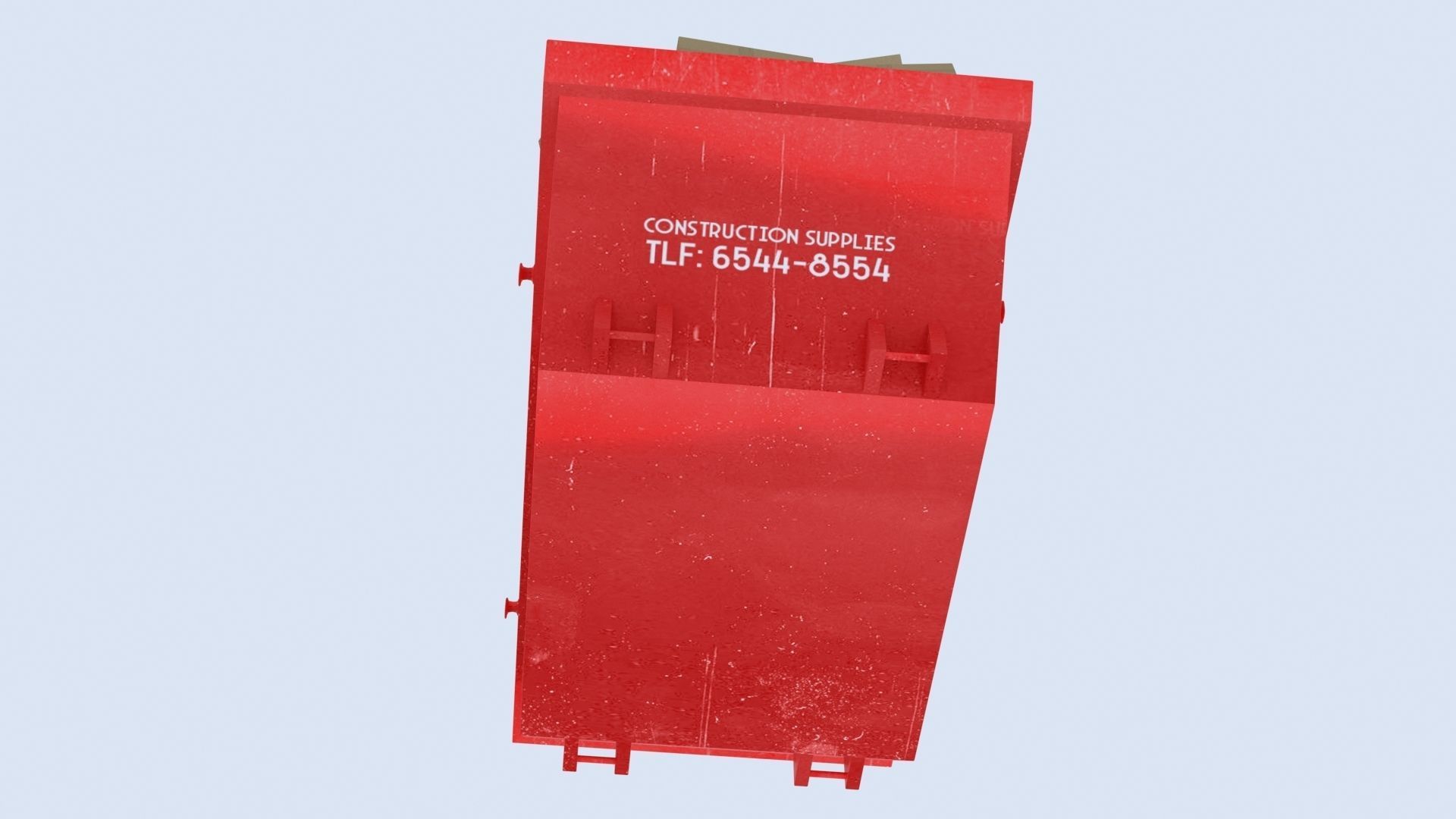 Industrial Container with cardboard boxes 3D model | CGTrader