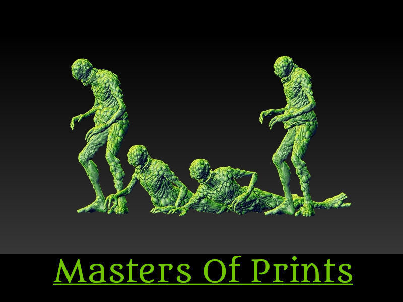 infected zombies vol 2 4 models 3D print model 3D model 3D printable ...