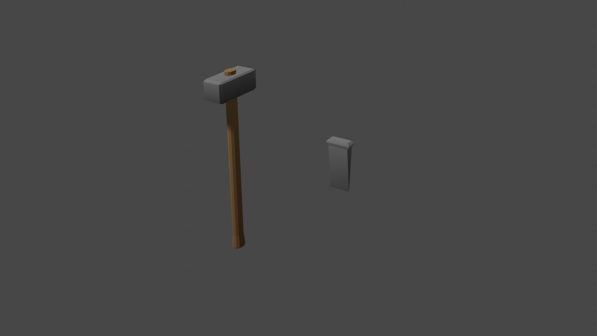 Sledge and Wedge free VR / AR / low-poly 3D model | CGTrader