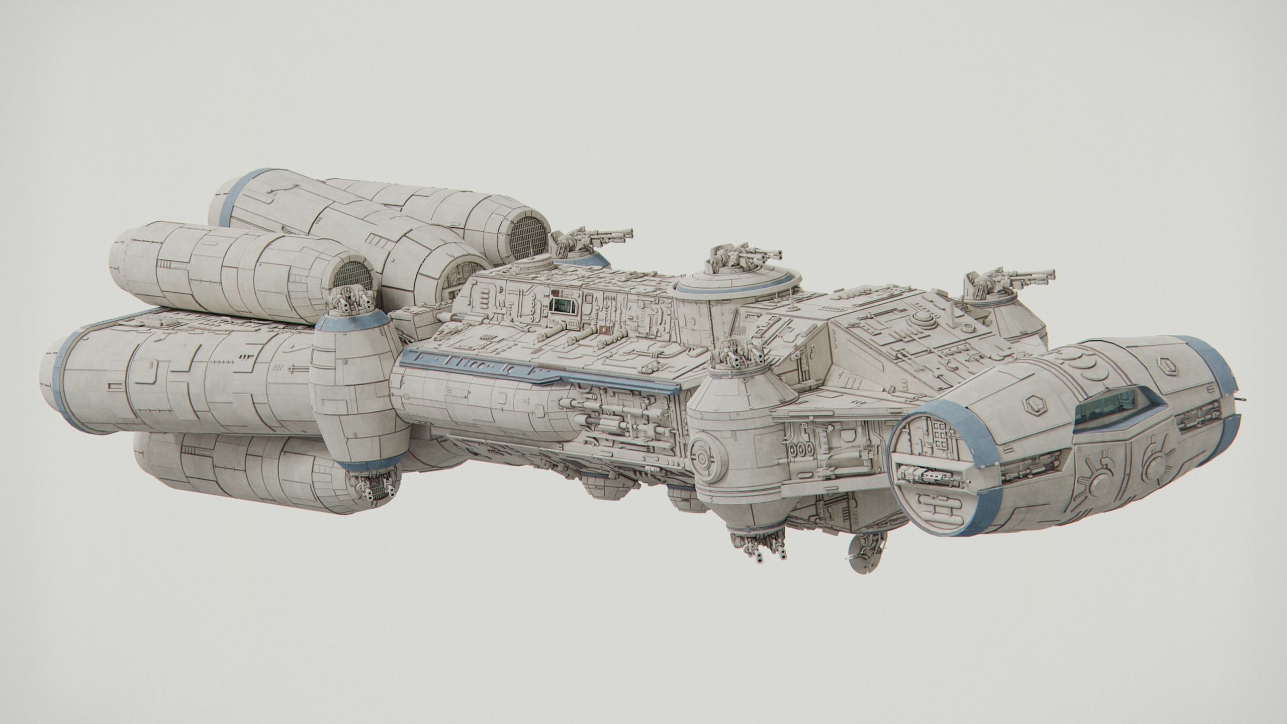 Bowbreaker Corvette - Star Wars 3D model rigged | CGTrader