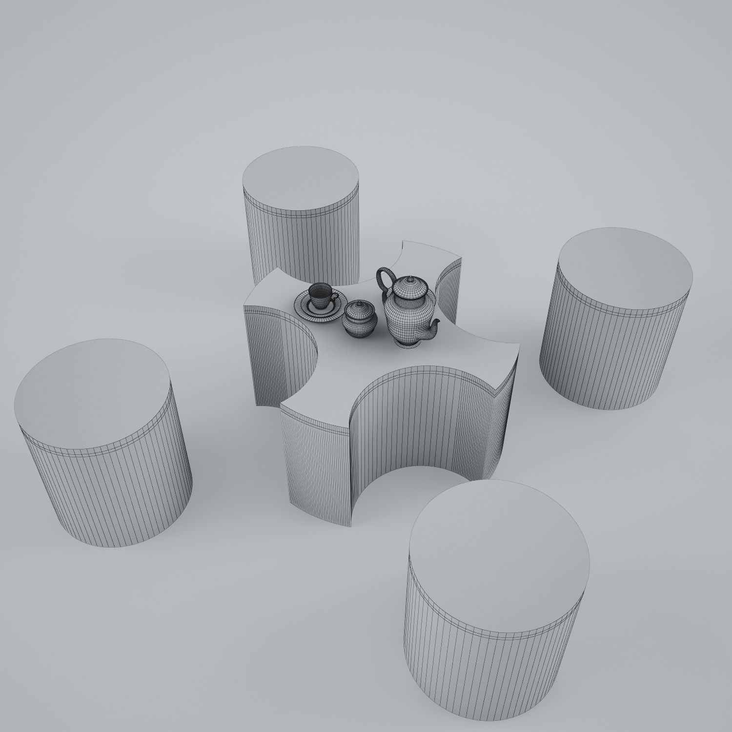 3D model Round coffee table VR / AR / low-poly | CGTrader