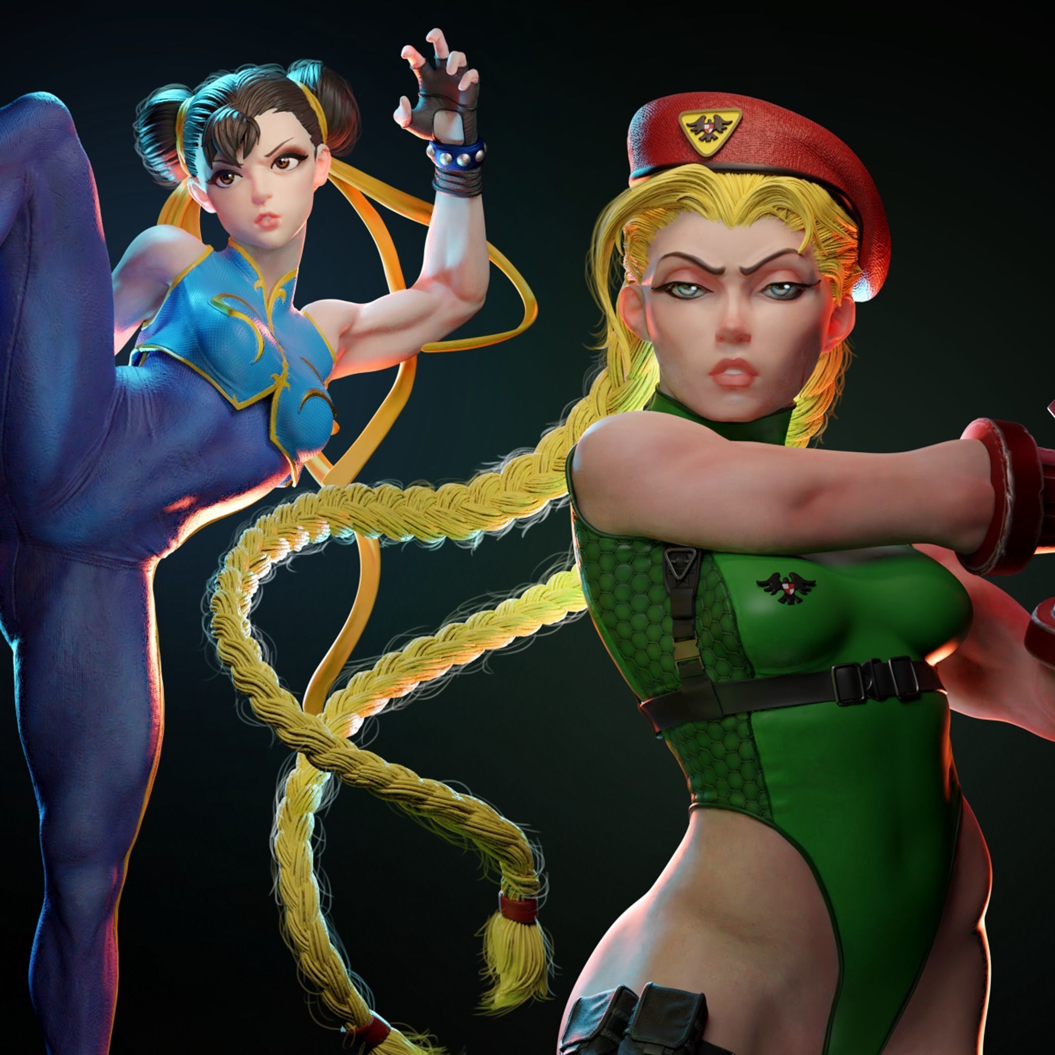 Cammy statue 3D model 3D printable | CGTrader