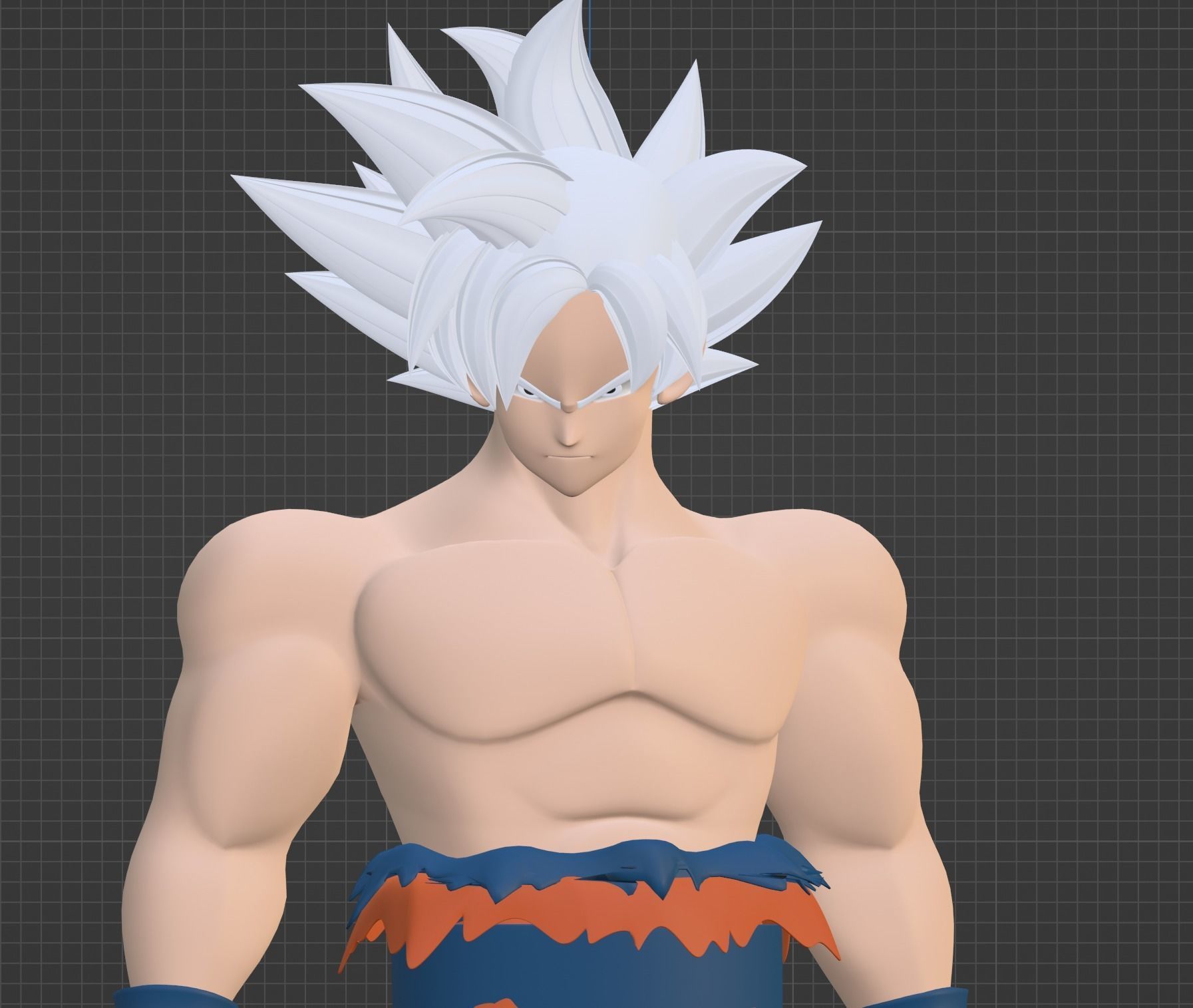 Goku Ultra Instinct - Dragonball Super 3D model rigged | CGTrader