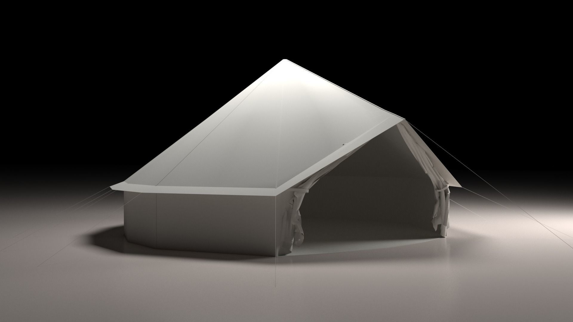 Outdoor Luxury Tent 3D model | CGTrader