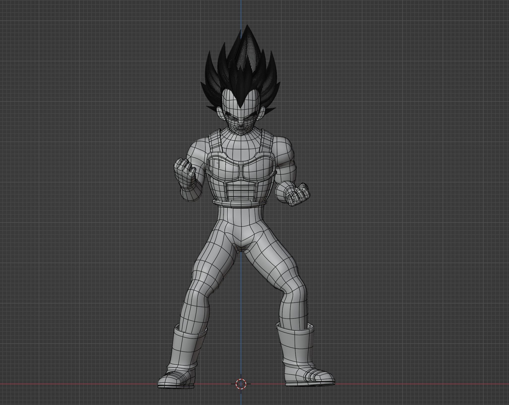 Vegeta - Dragonball Z 3D model rigged | CGTrader