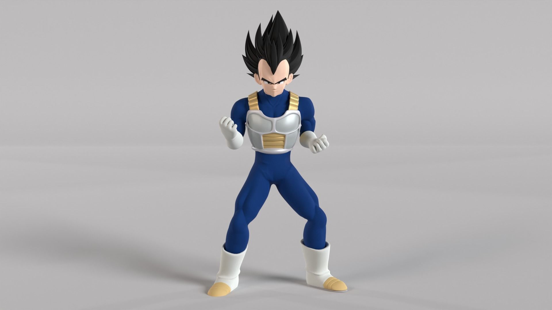 Vegeta - Dragonball Z 3D model rigged | CGTrader