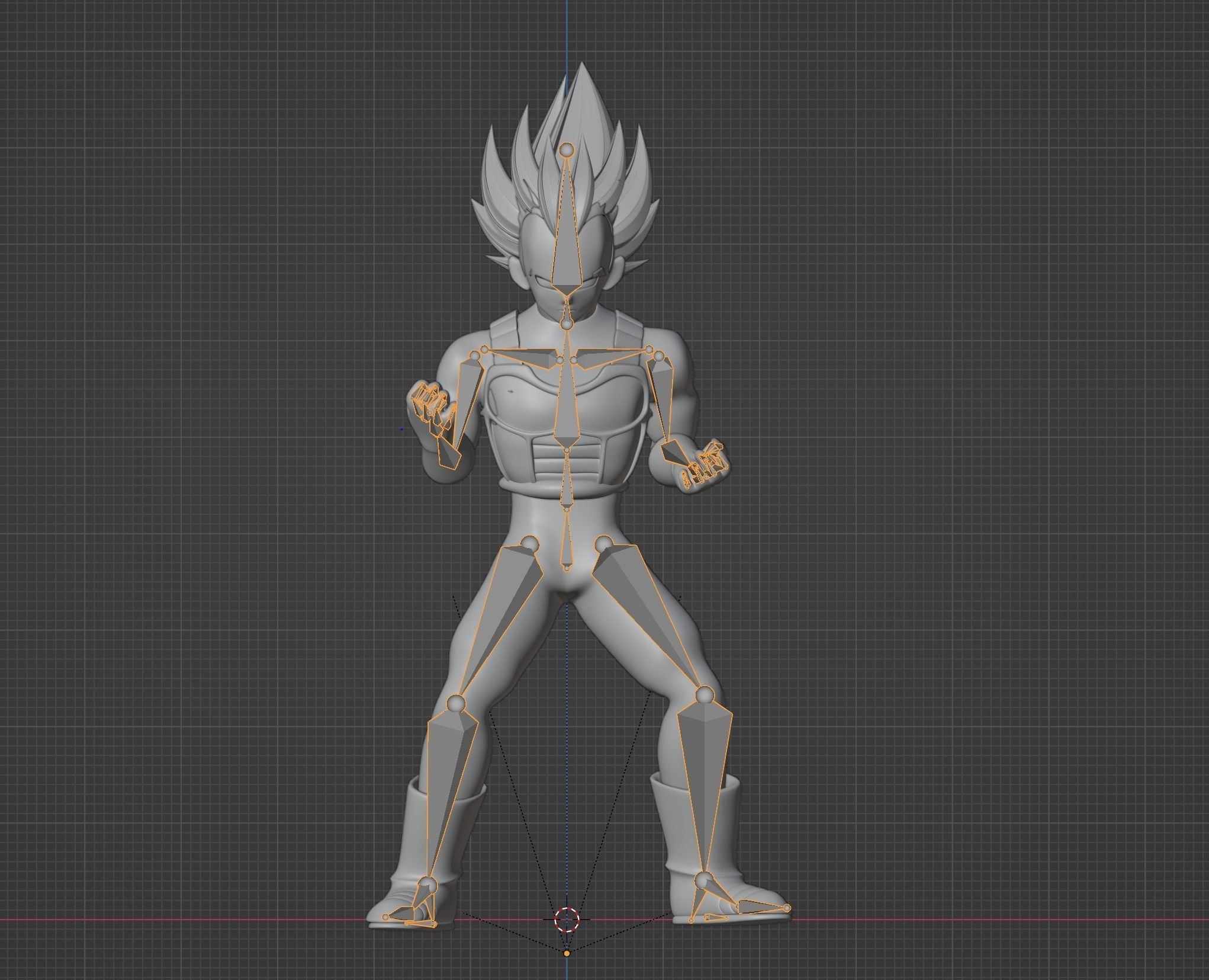 Vegeta - Dragonball Z 3D model rigged | CGTrader