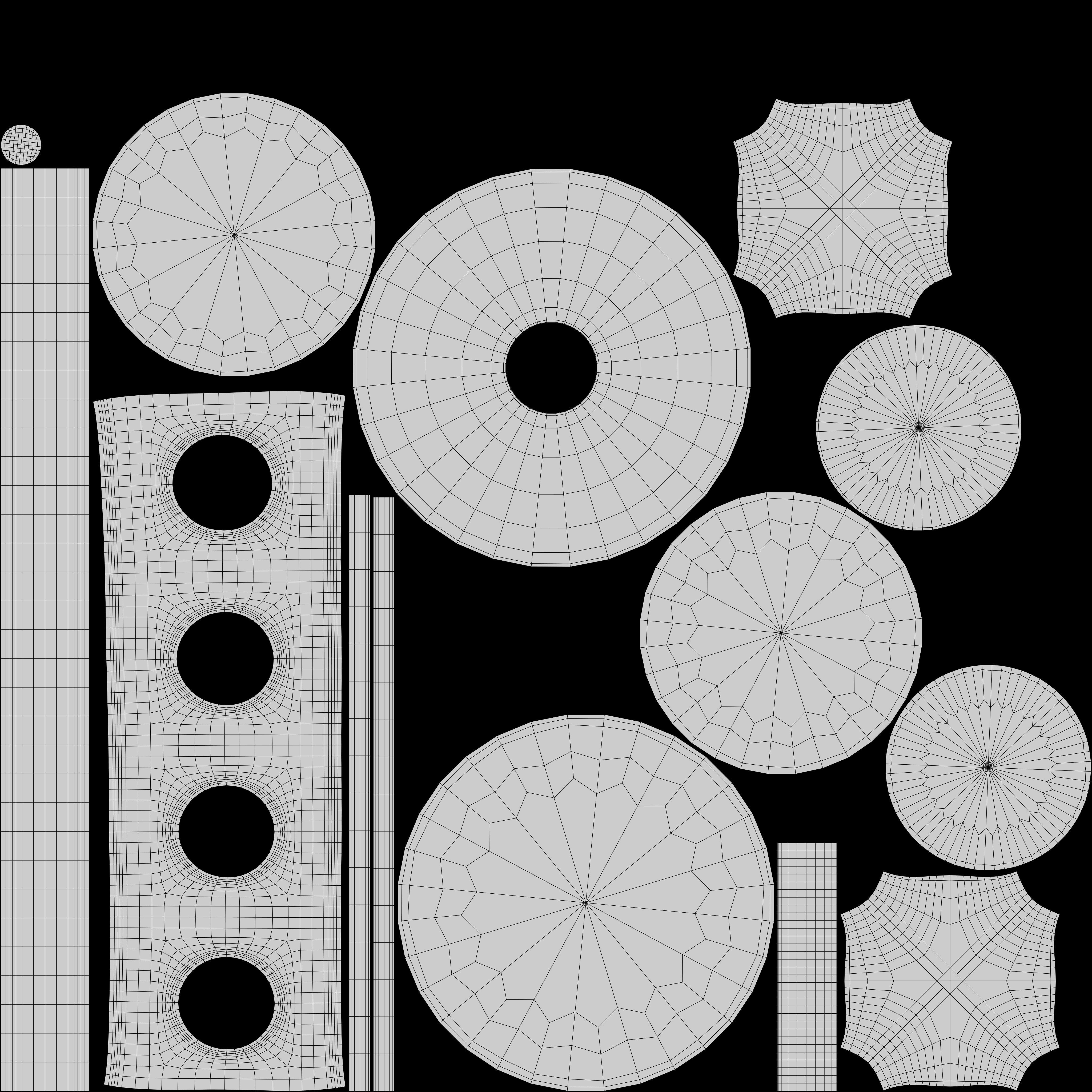 Japanese garden lanterns-untextured version 3D model | CGTrader