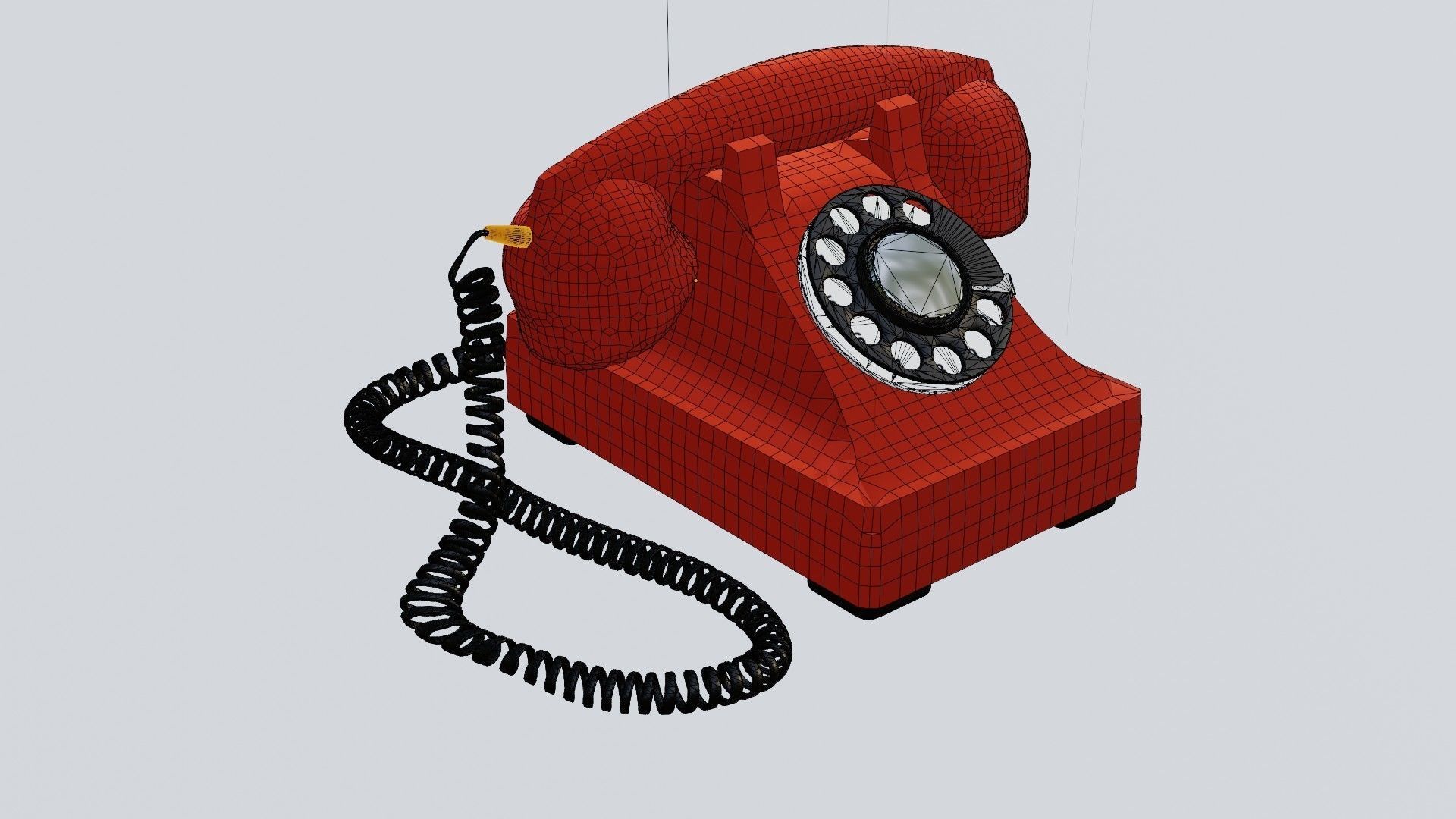 3d model of an old stationary retro phone 3D model | CGTrader