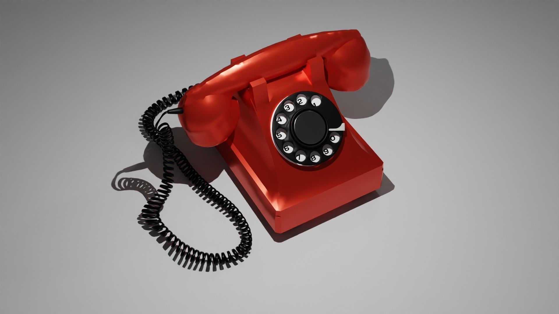 3d model of an old stationary retro phone 3D model | CGTrader