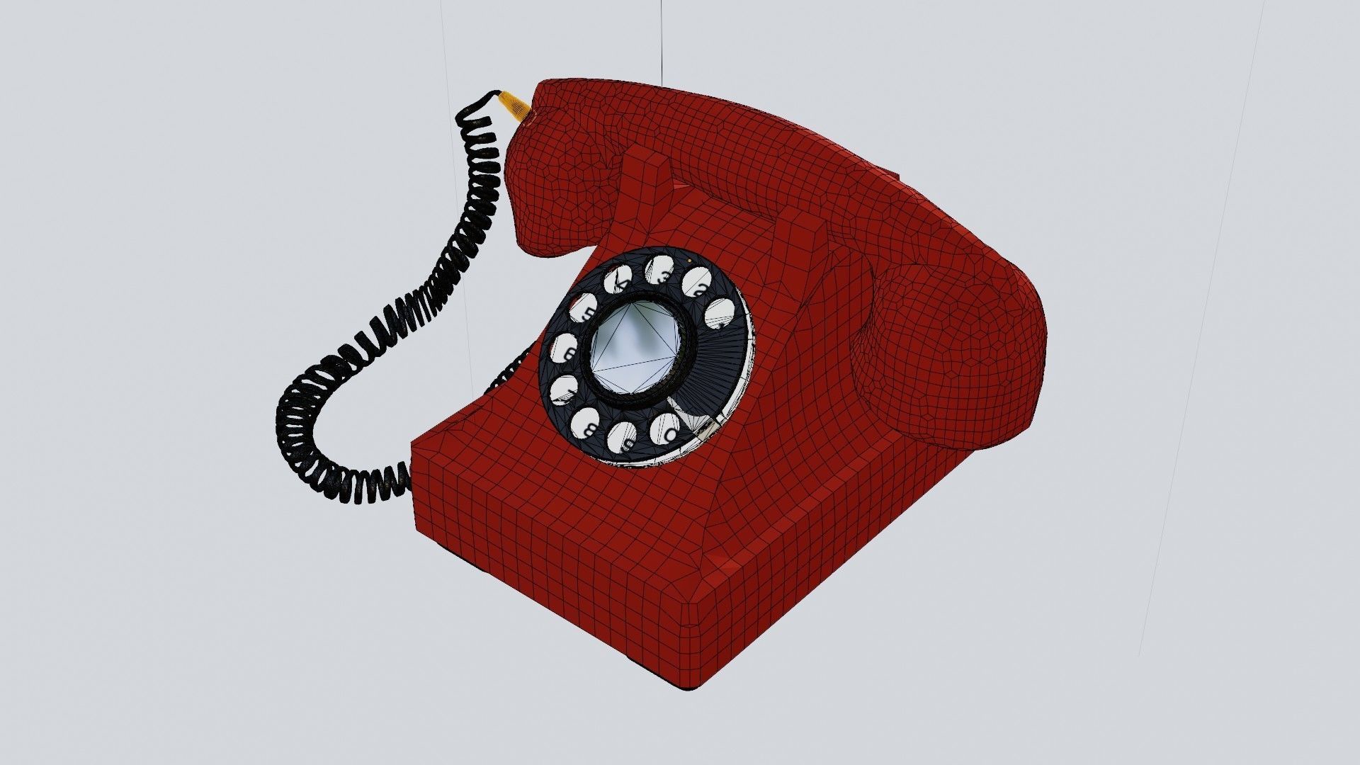 3d model of an old stationary retro phone 3D model | CGTrader