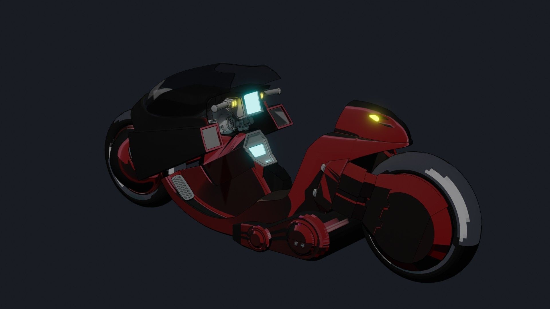 Akira Bike 3D model animated | CGTrader
