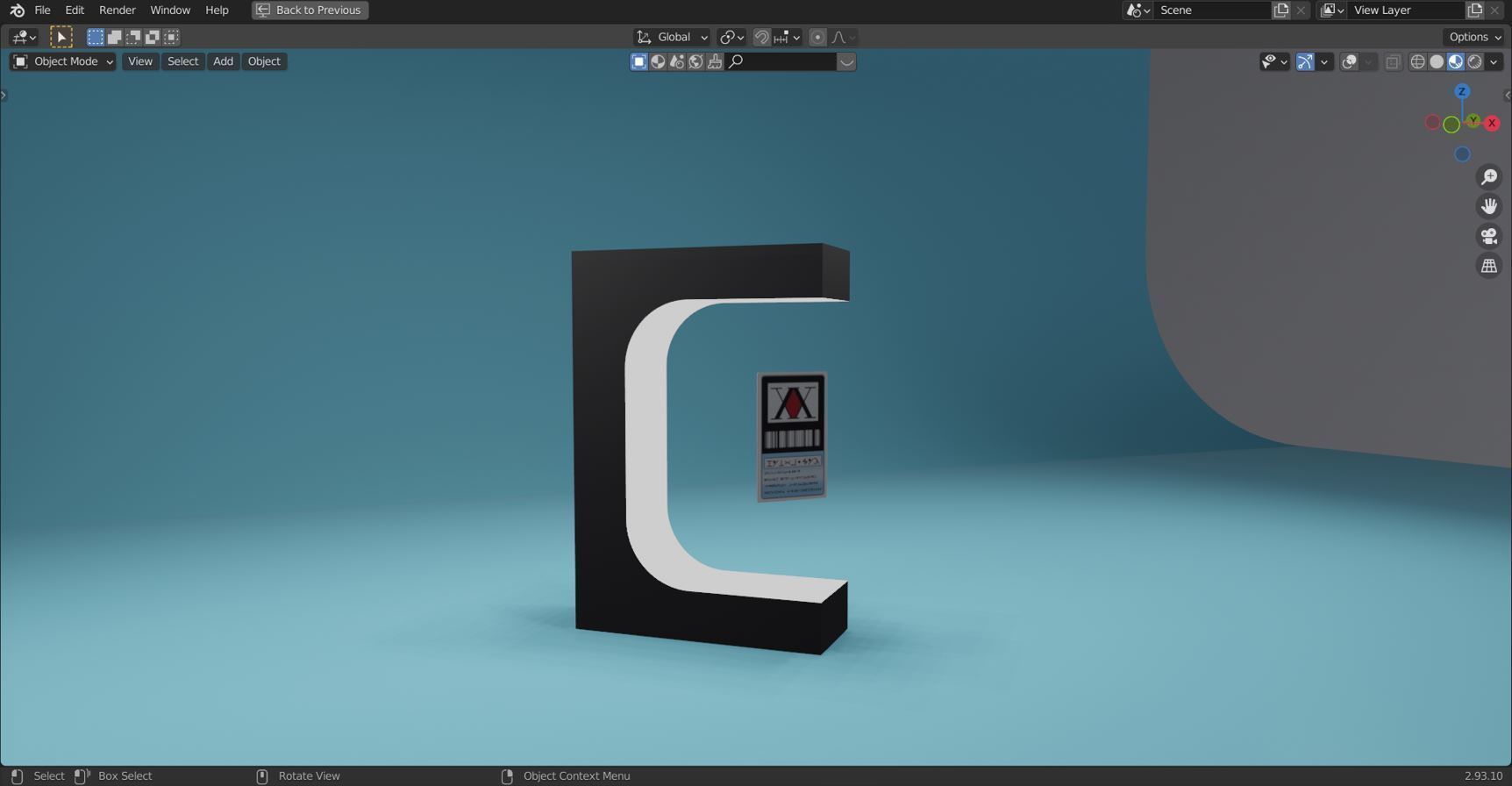 Hunter License Card 3D model | CGTrader