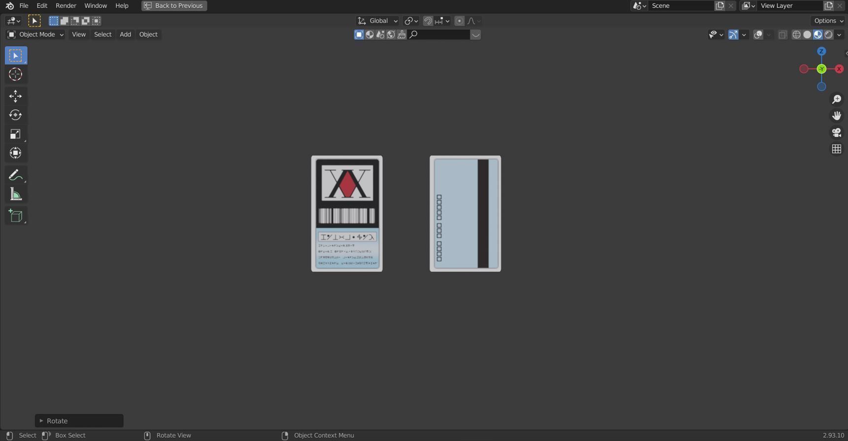 Hunter License Card 3D model | CGTrader