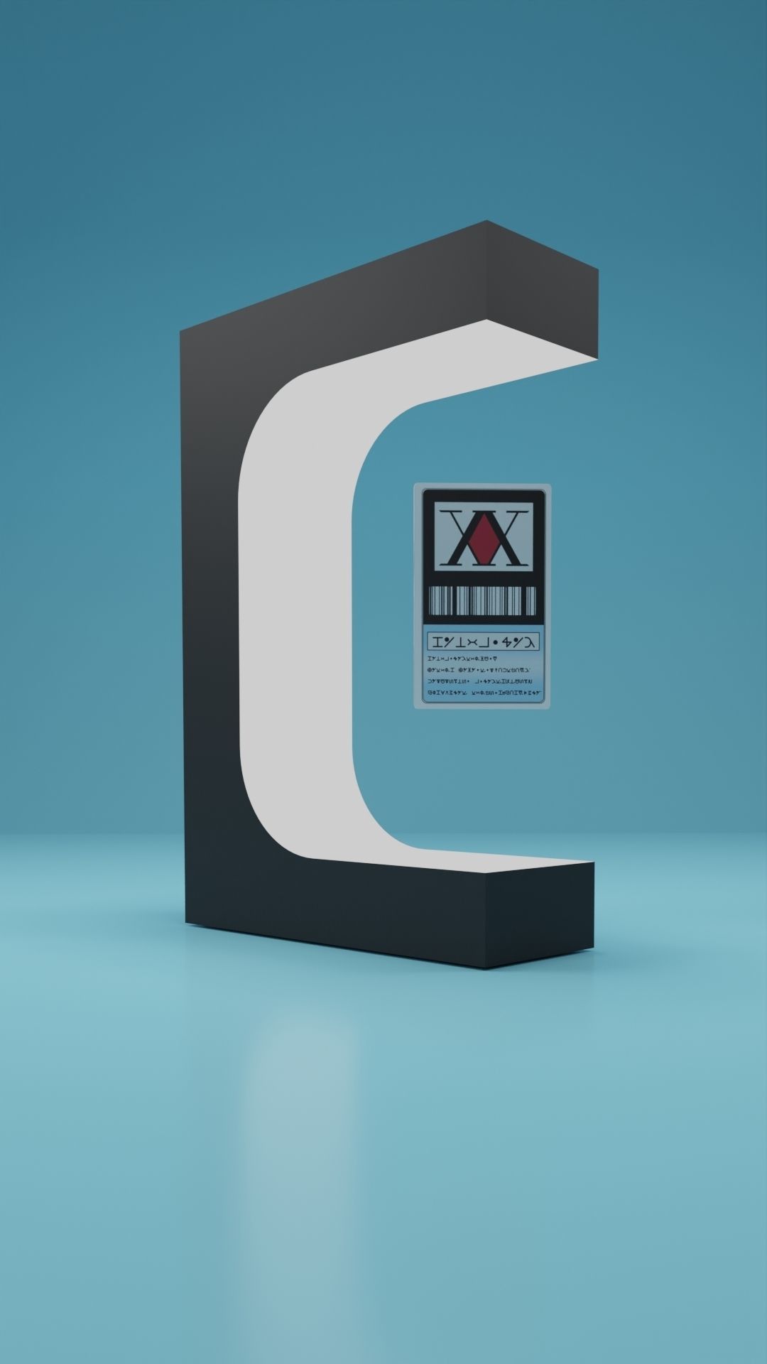 Hunter License Card 3D model | CGTrader