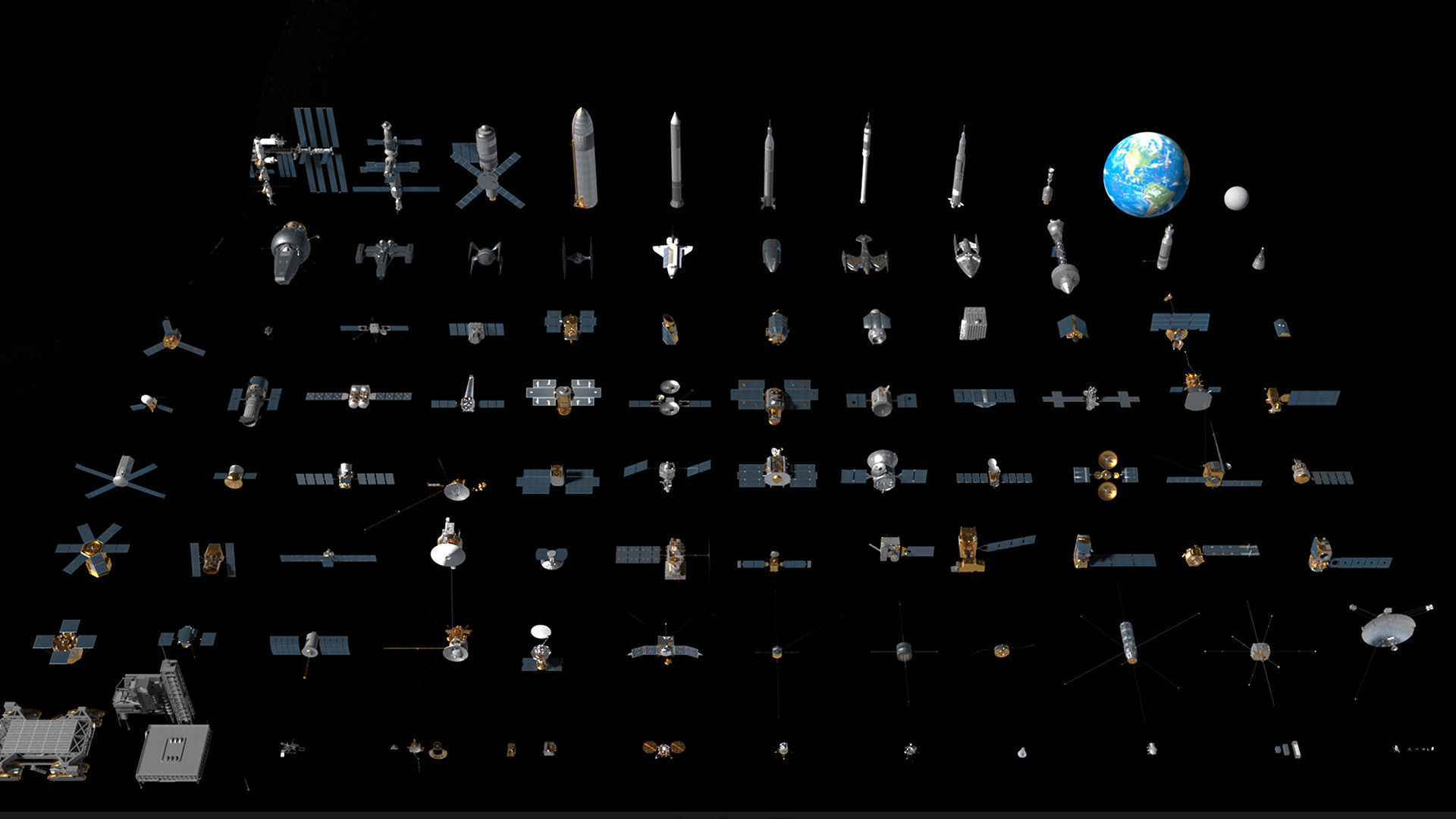 3D model Space Kitbash VR / AR / low-poly | CGTrader