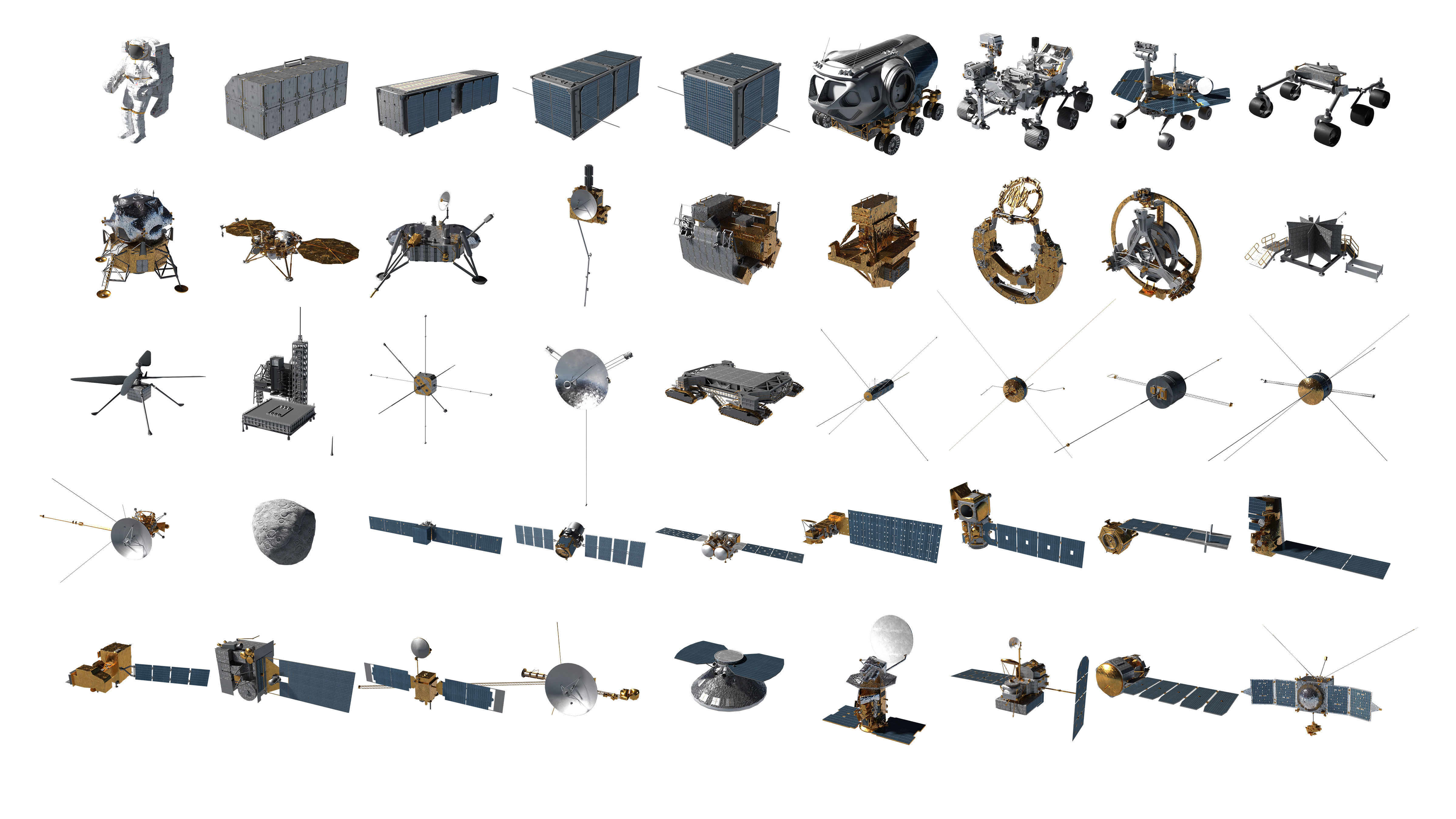 3D model Space Kitbash VR / AR / low-poly | CGTrader