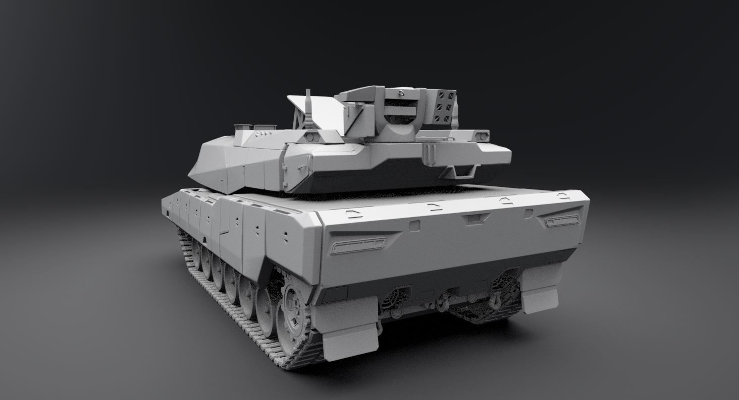 kf51 Panther Scale model 3D model 3D printable | CGTrader