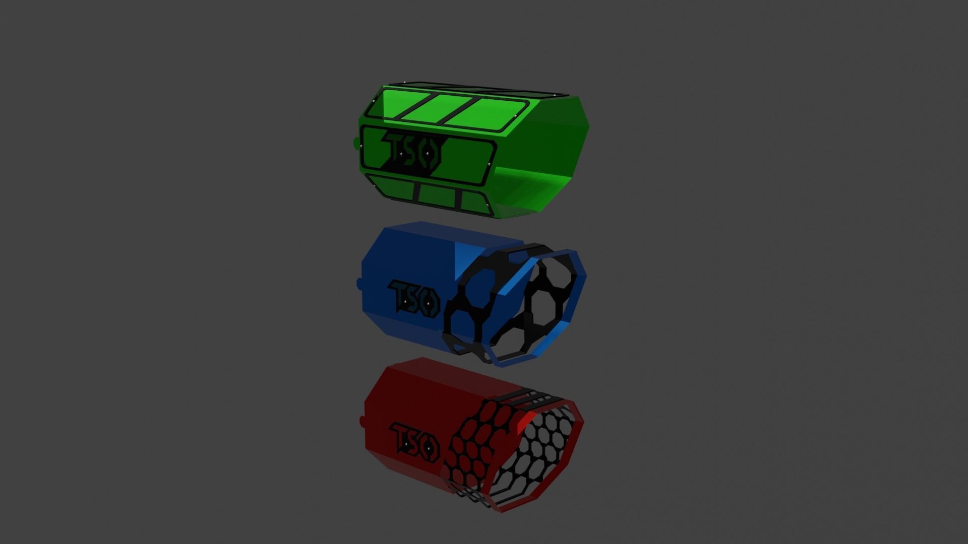 TSO EXHAUST TIP PACK 3D model | CGTrader