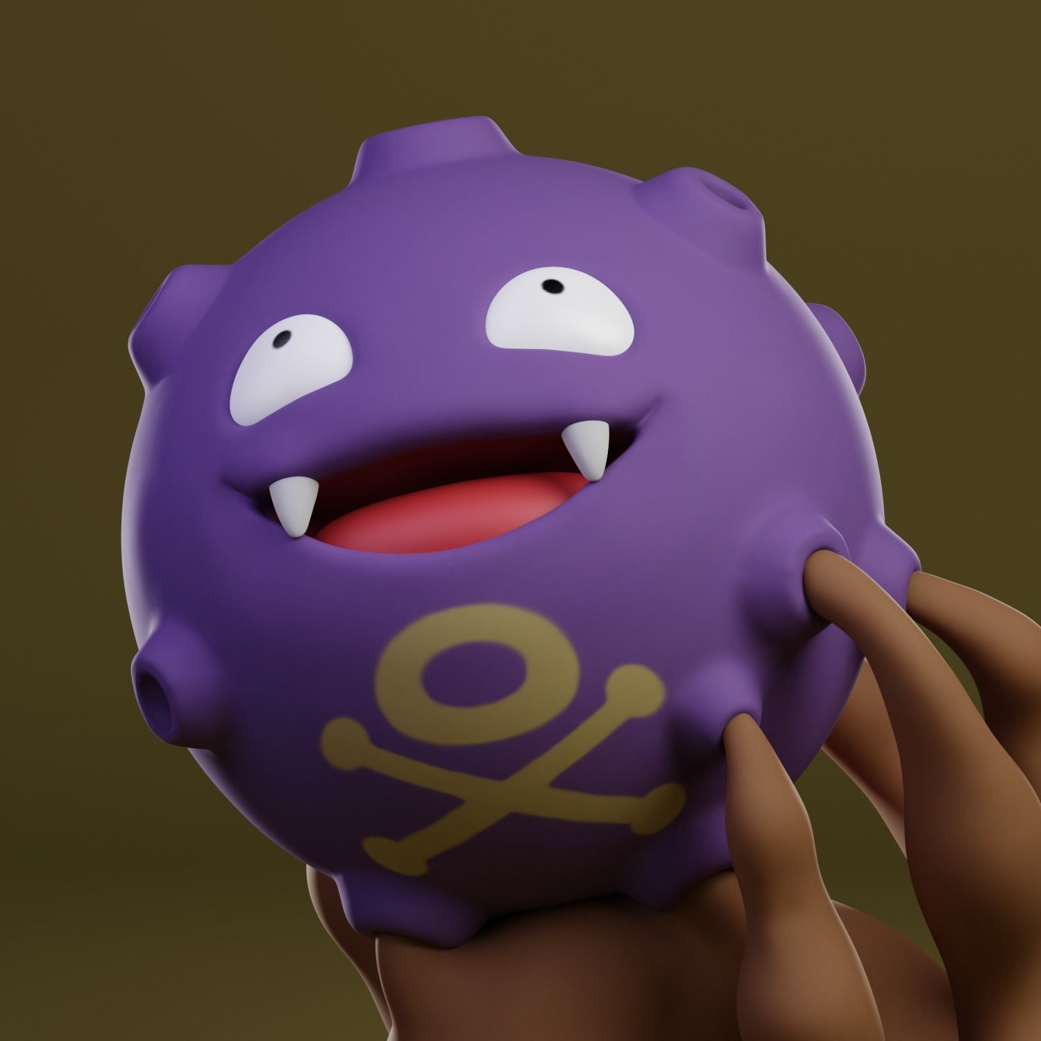 Koffing from Pokemon 3D model 3D printable | CGTrader