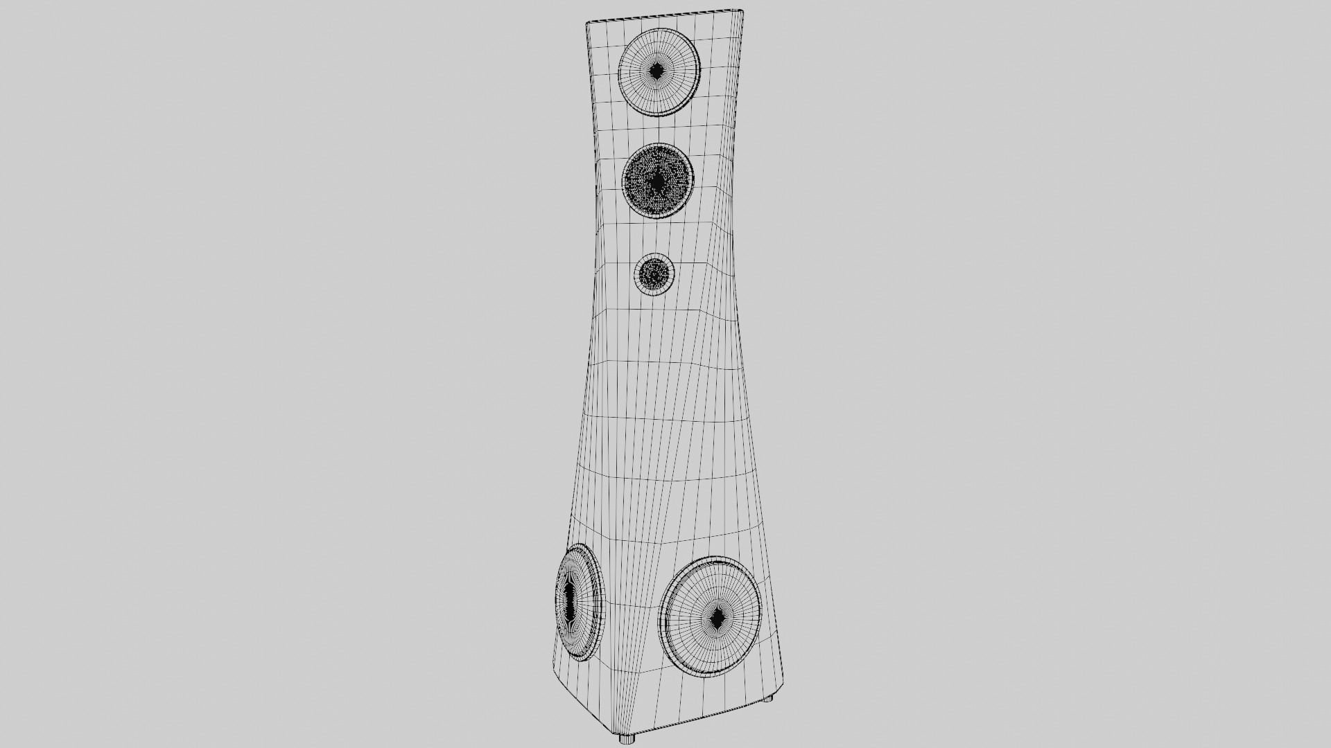 Home Audio Tower System 3D model | CGTrader