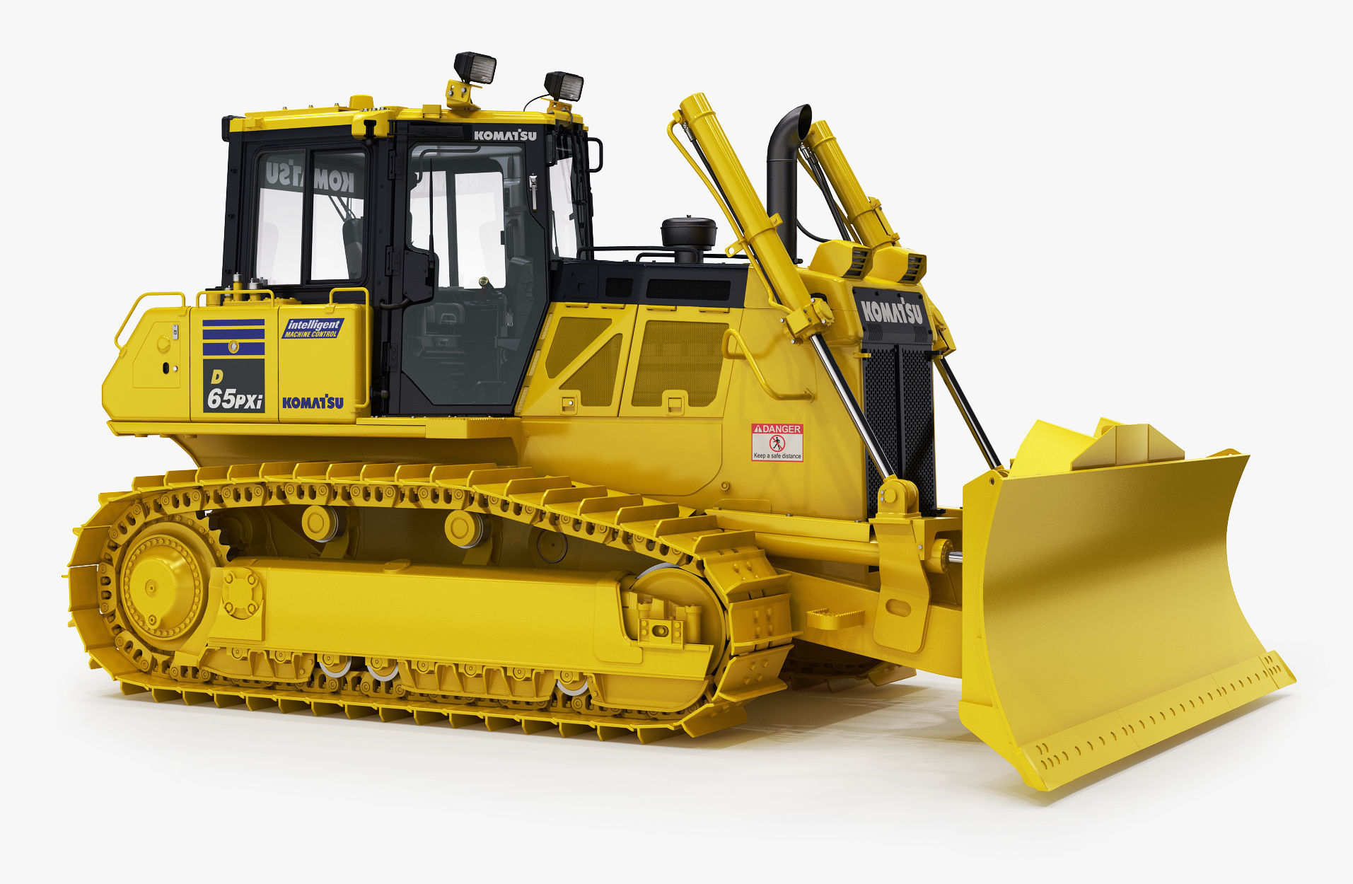 Collection Midsize Construction Machines Komatsu 3D model | CGTrader