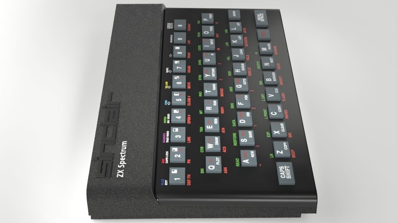 3D model Sinclair ZX Spectrum 48K VR / AR / low-poly | CGTrader