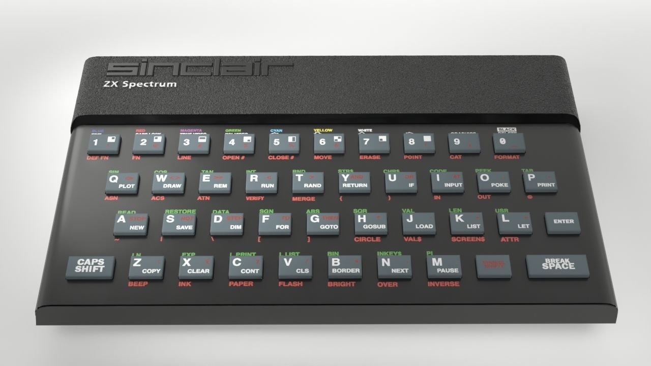 3D model Sinclair ZX Spectrum 48K VR / AR / low-poly | CGTrader